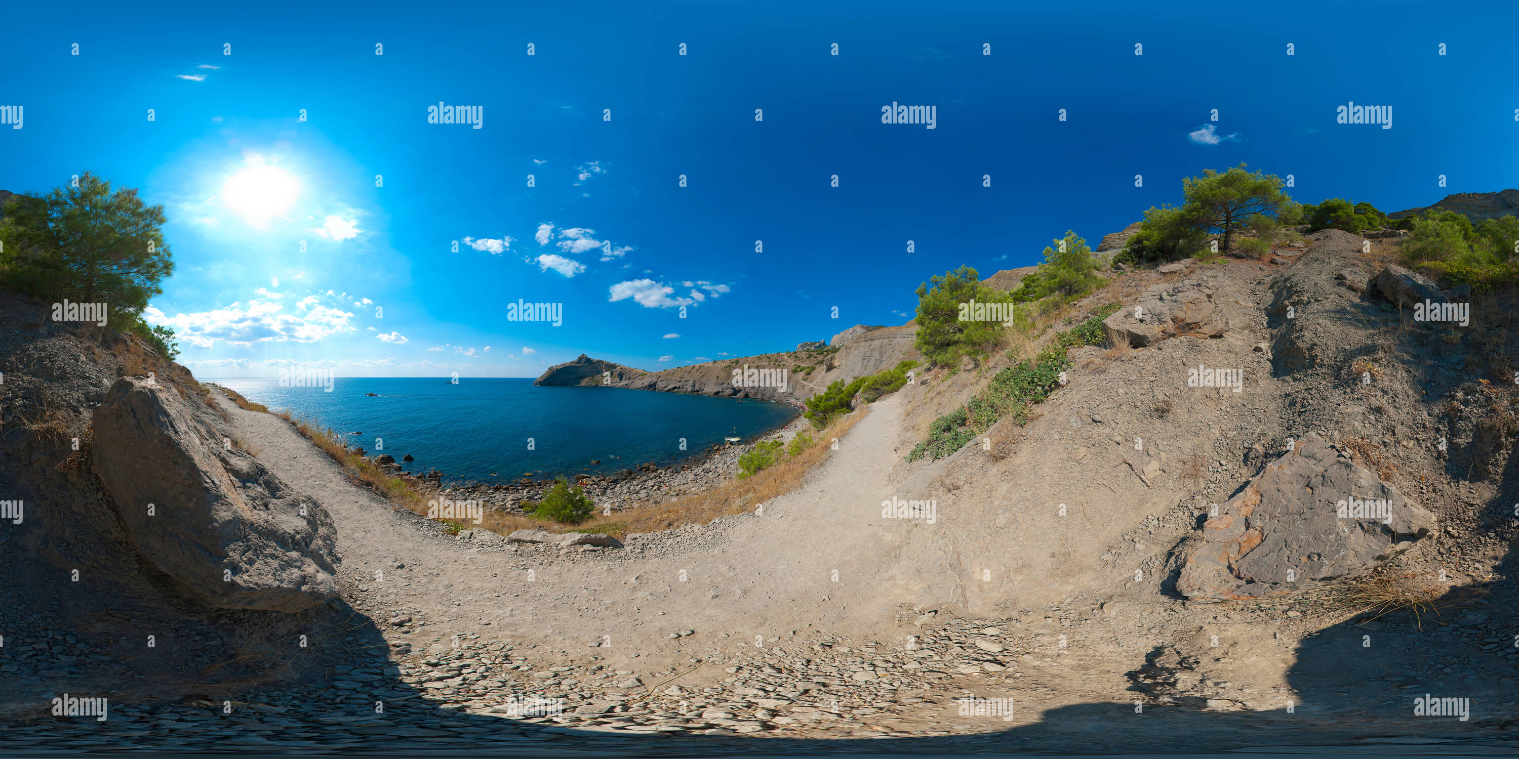 360° view of cape Kapchik in New World - Alamy