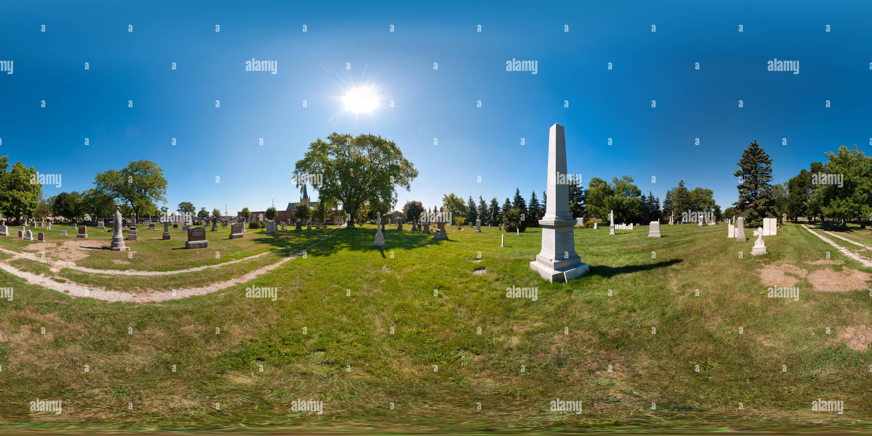 360° view of st johns cemetery grounds mississauga - Alamy