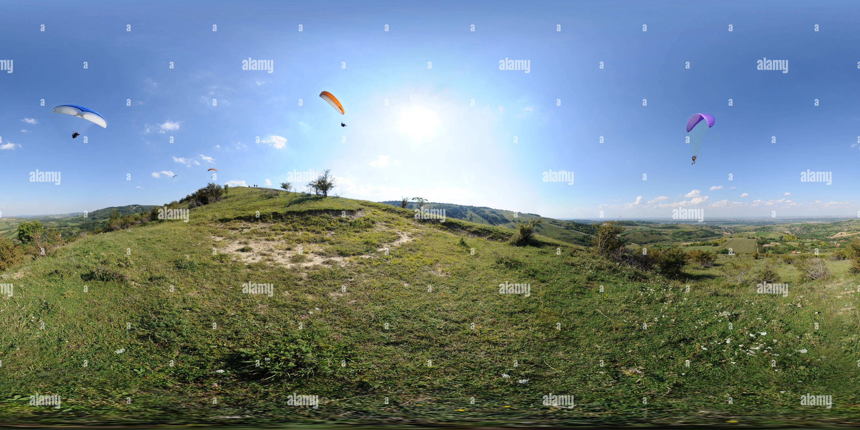 360° view of Amazing Paragliding weekend at Fruska Gora - Alamy