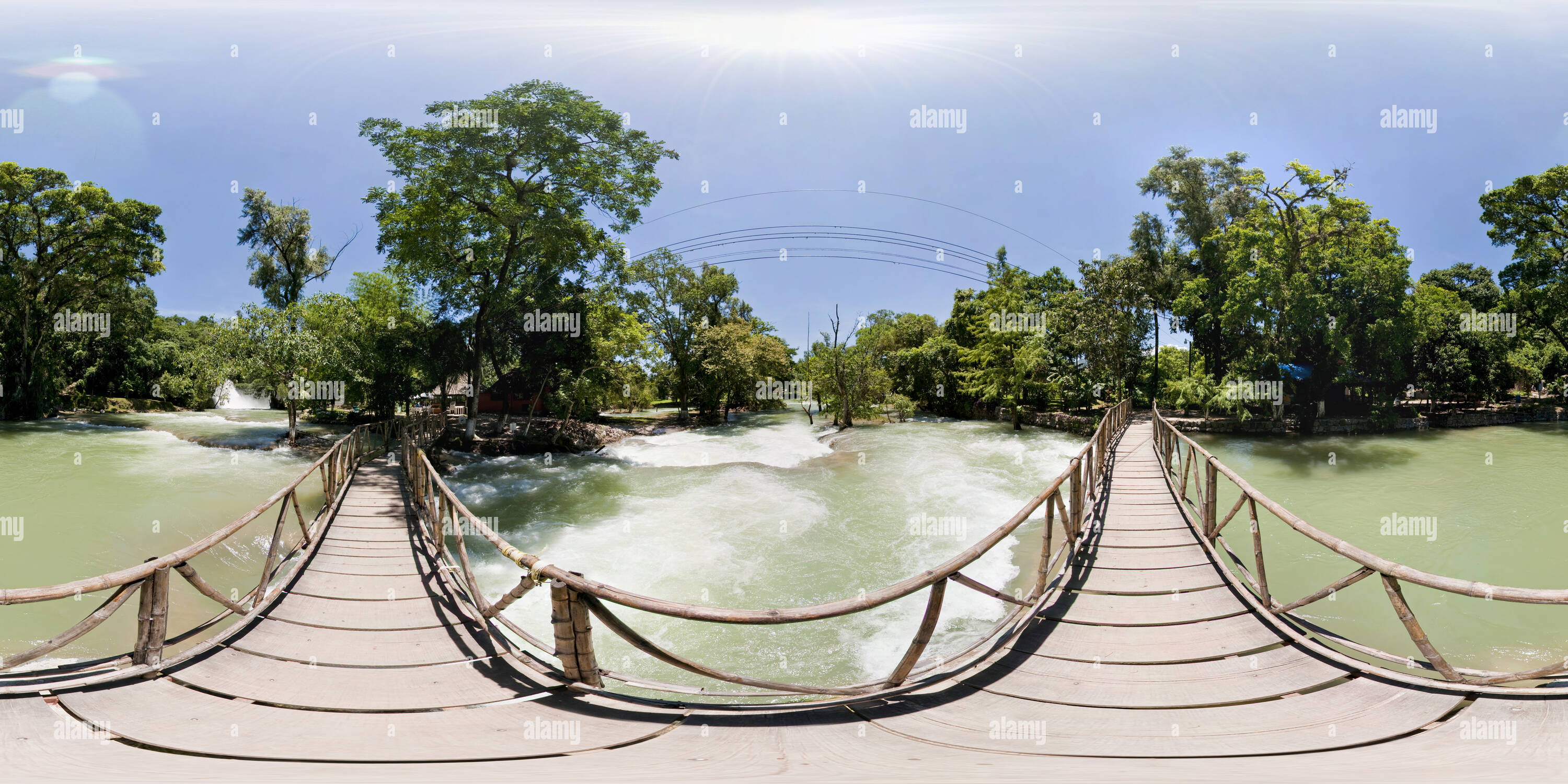 360° view of Bridge over the River - Alamy