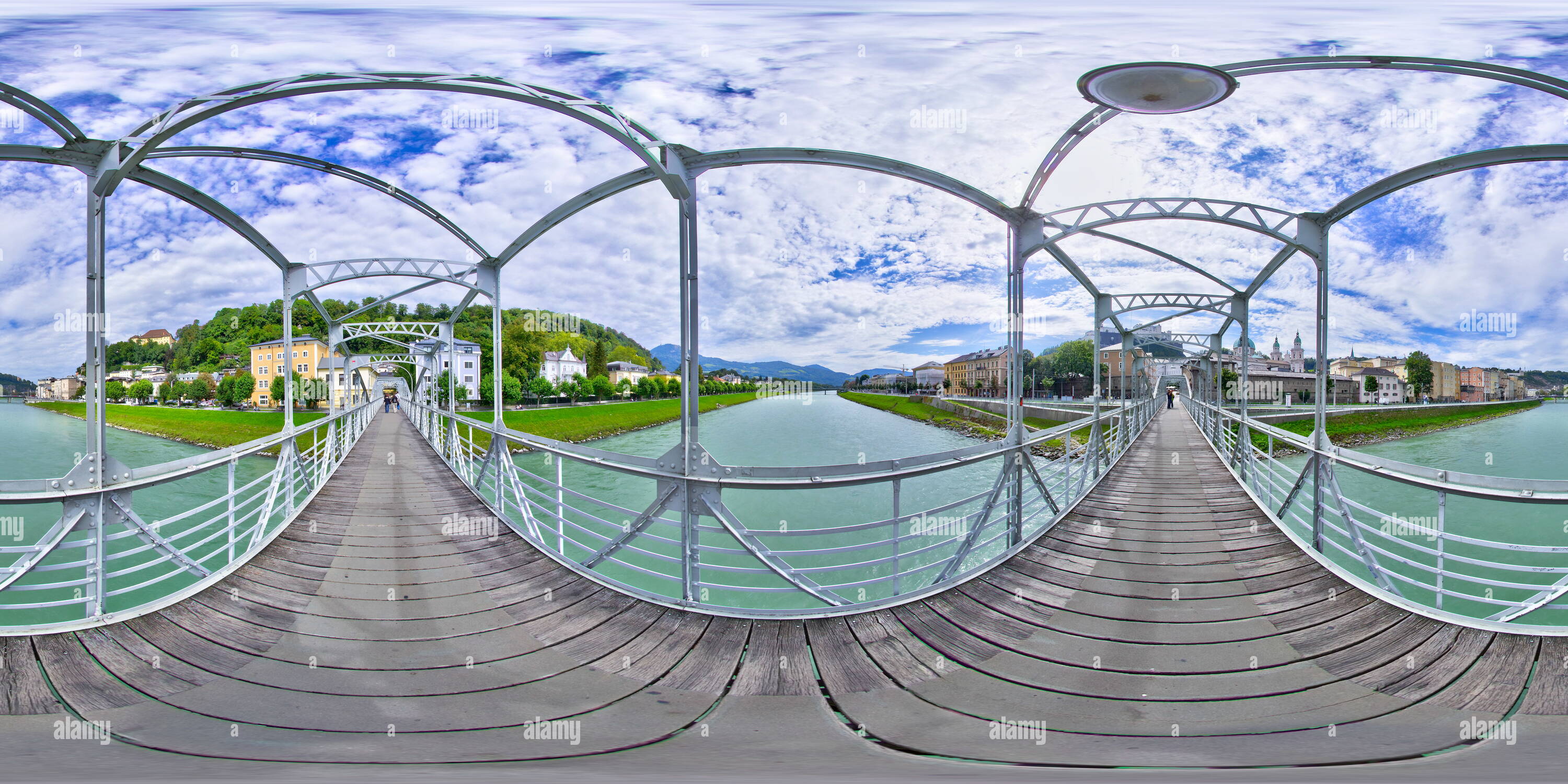 360° view of Salzburg - Mozartsteg - Alamy