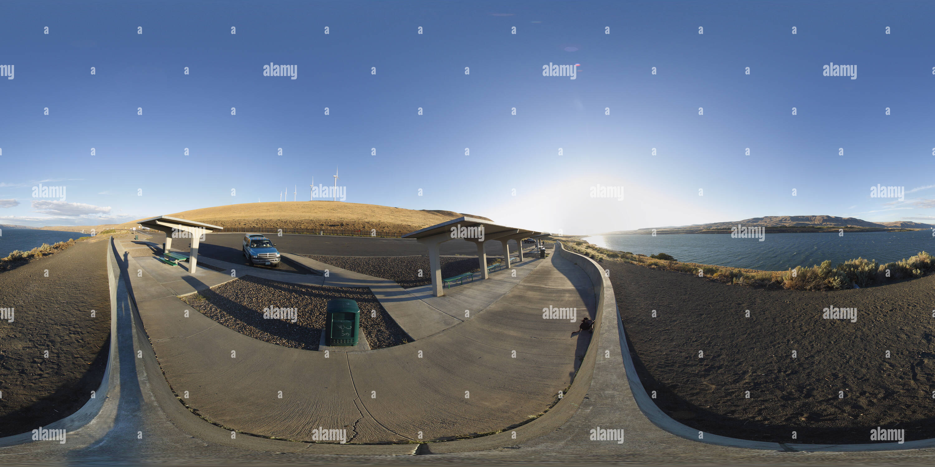 360° view of Columbia River Gorge Viewpoint - Alamy