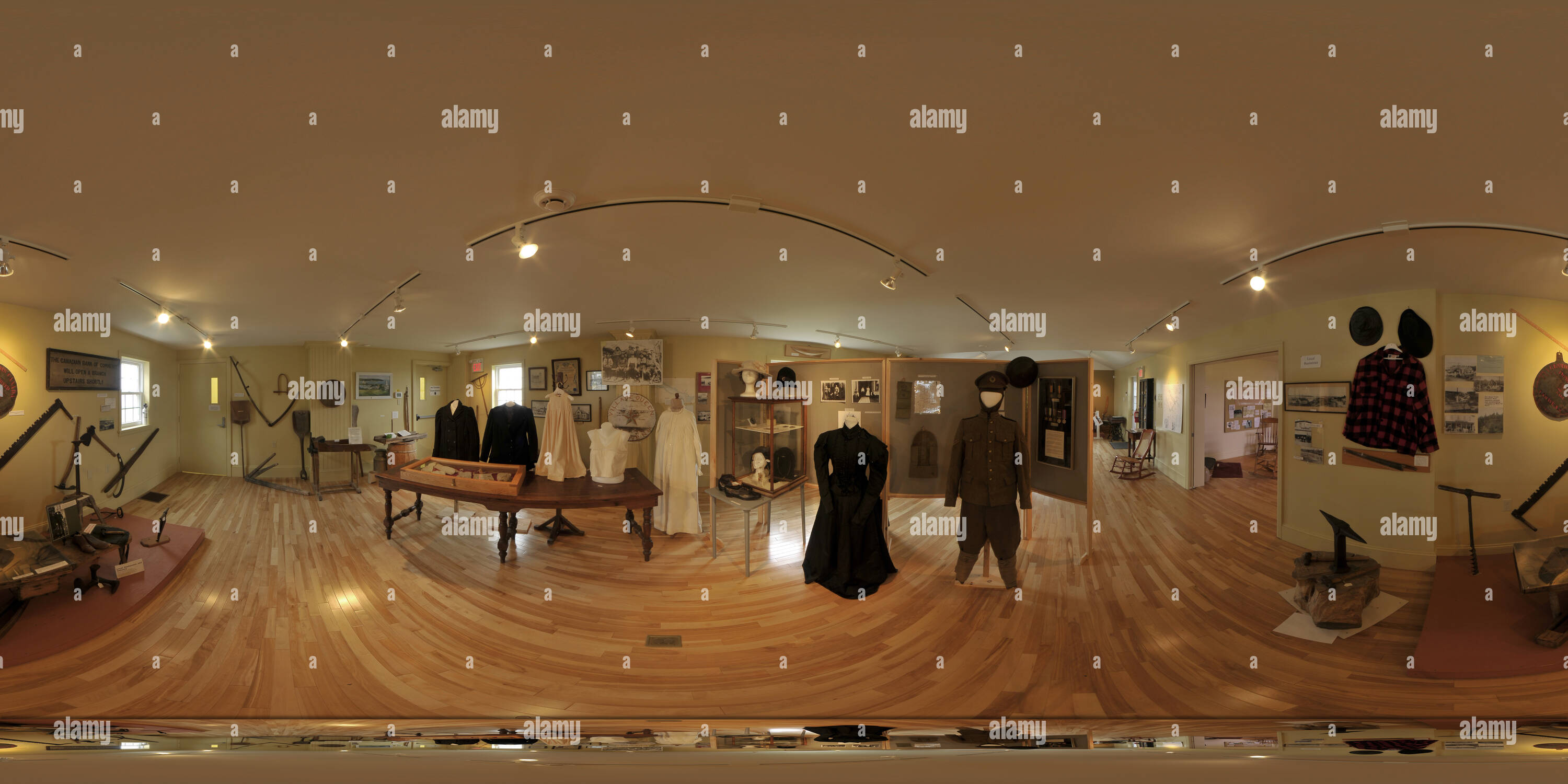 360° view of Fort Point Museum, LaHave, Nova Scotia - Alamy