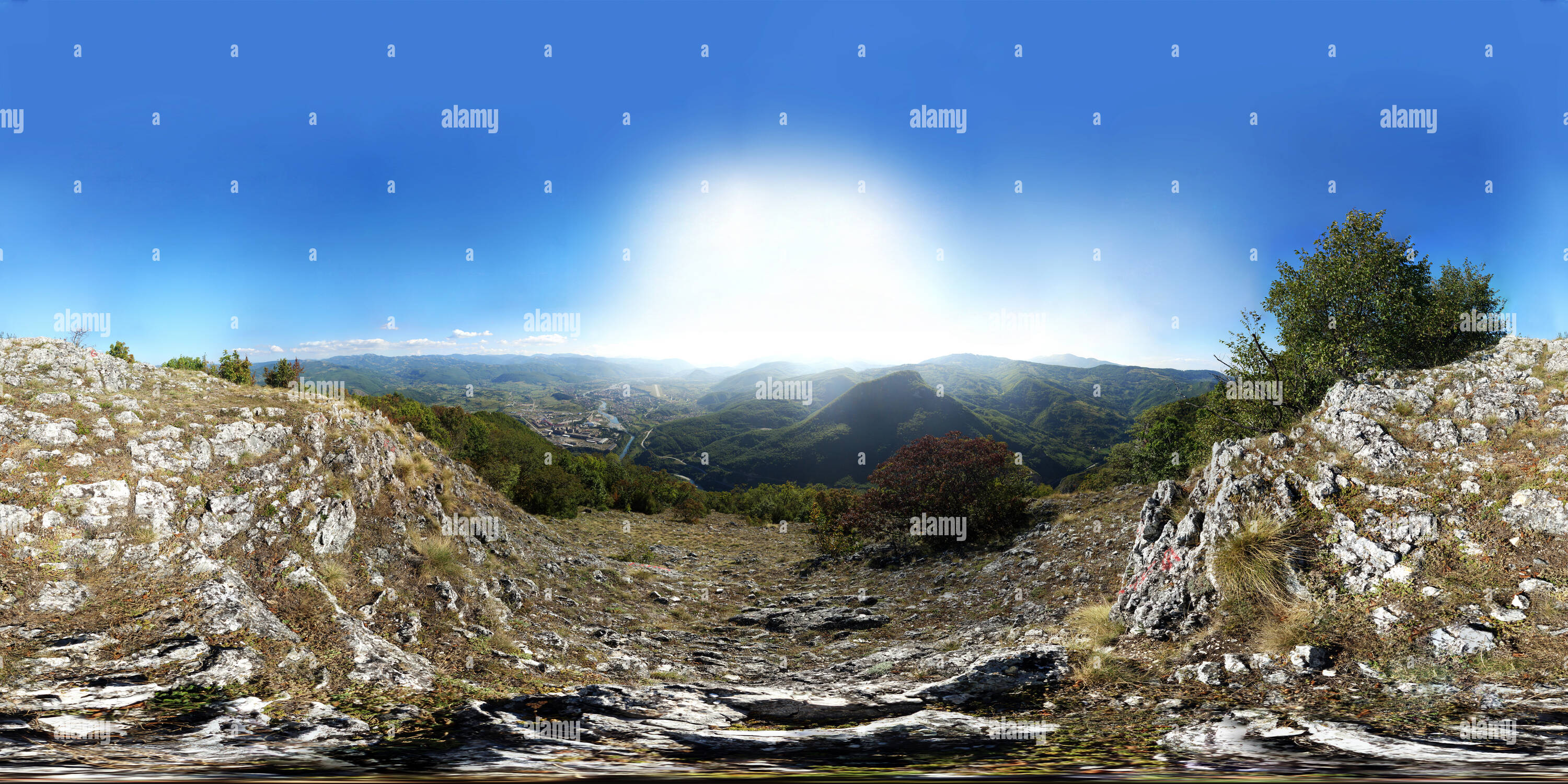 360° view of View On Berane From Tivran (HR - Alamy