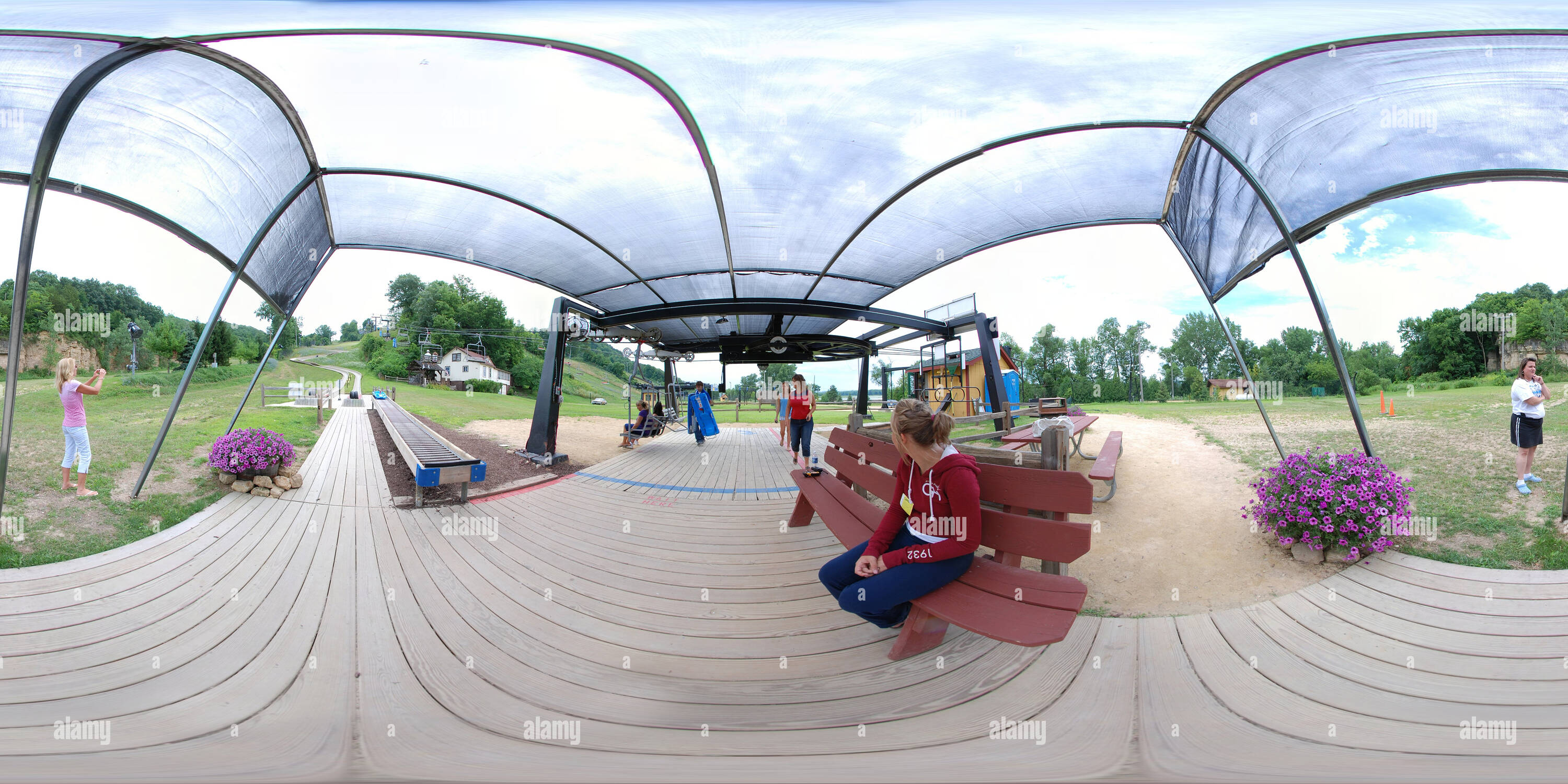 360° view of Chesnut Mountain Alpine Slide - Alamy