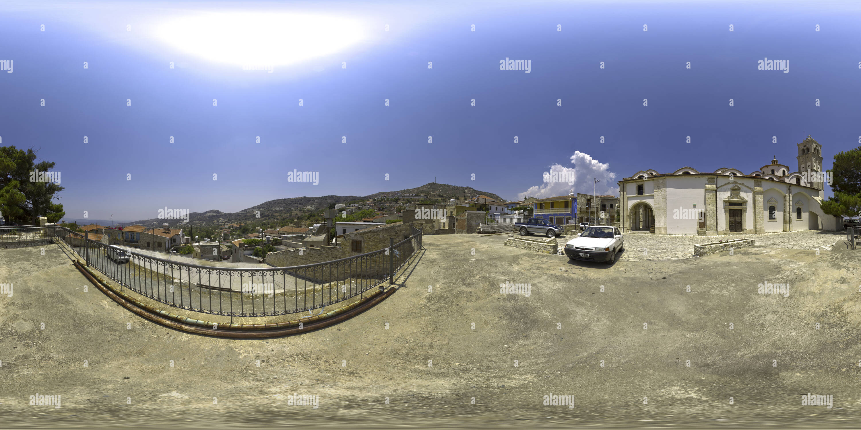 360° view of The Church of the Holy Cross in Pano. Lefkara . Cyprus - Alamy