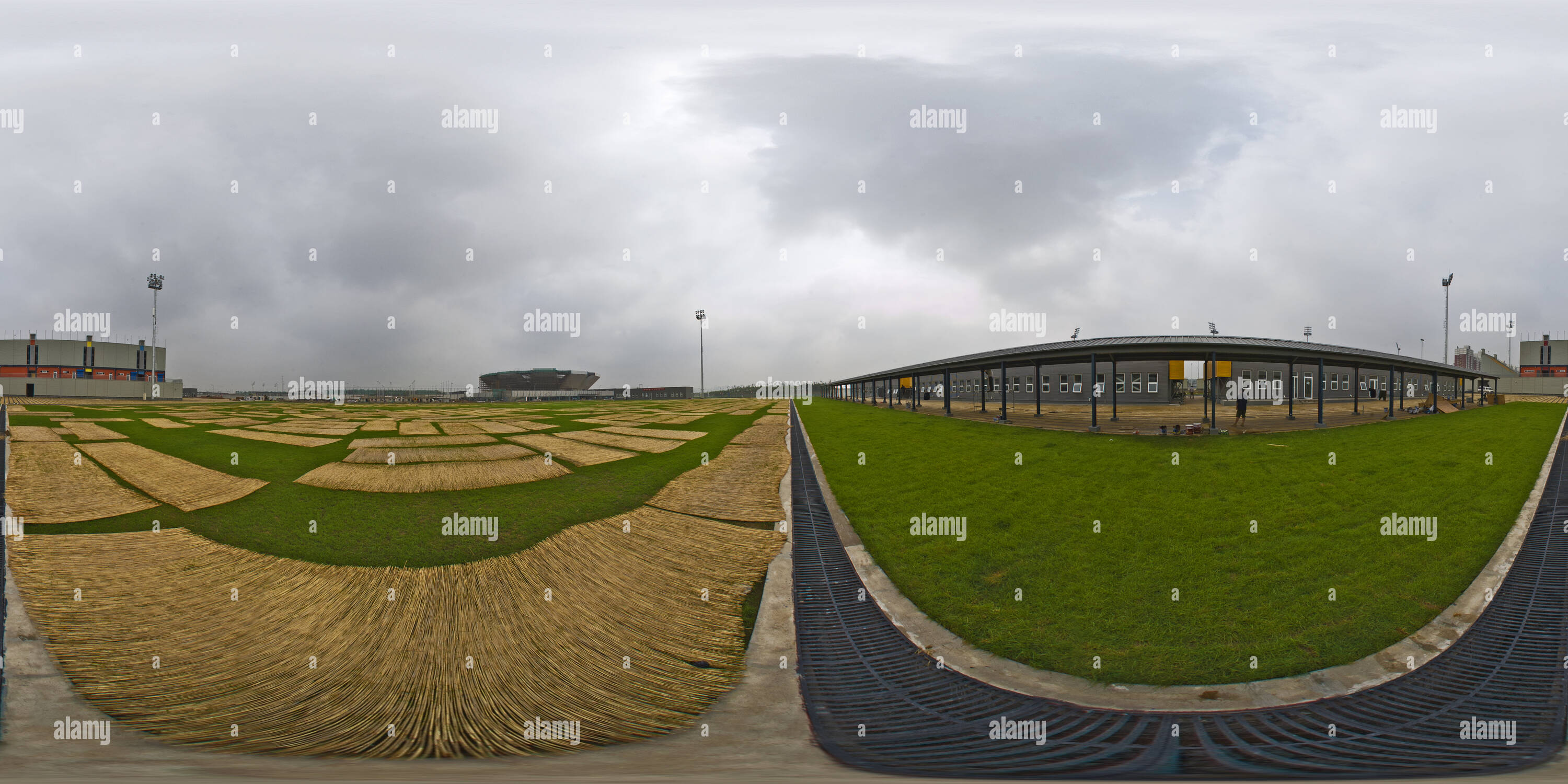 360° view of Beijing Olympic Green Archery Field - warm. Grid arena to ...