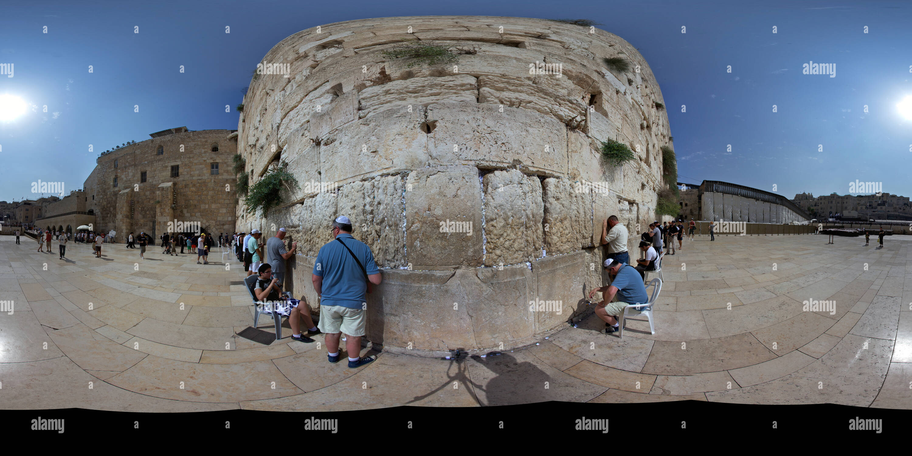 360° view of Western Wall (Kotel), Jerusalem - Alamy