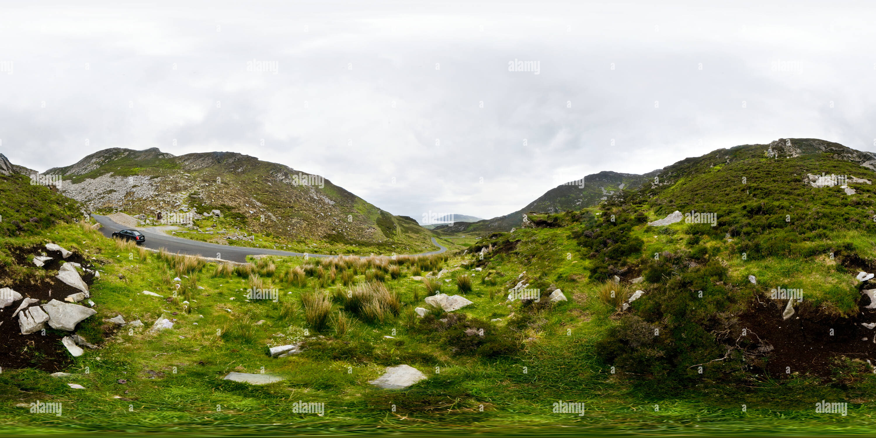 360° view of Mamore Gap, County Donegal, Republic of Ireland - Alamy