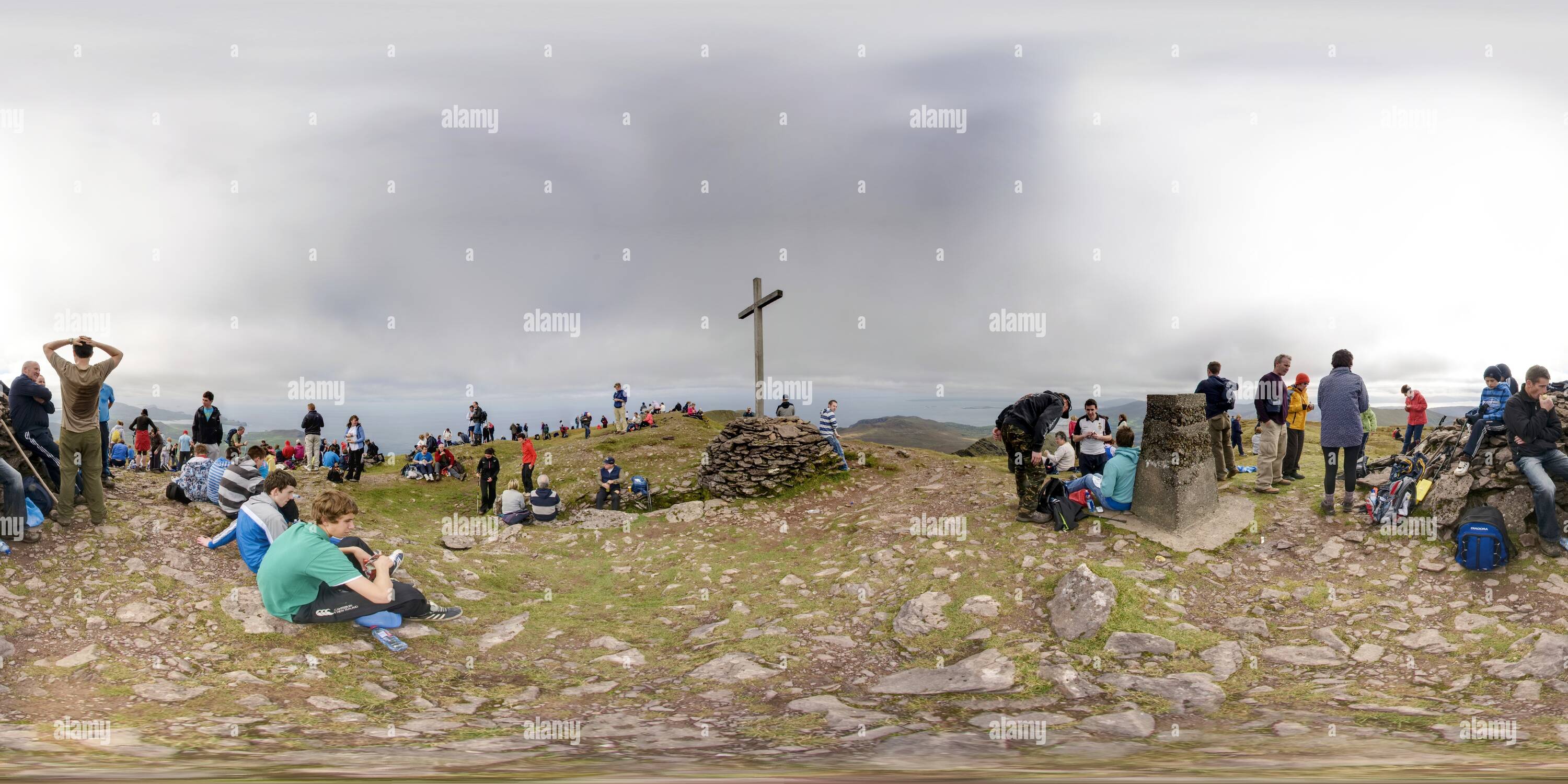 360° view of Mount Brandon Charity Climb - Alamy
