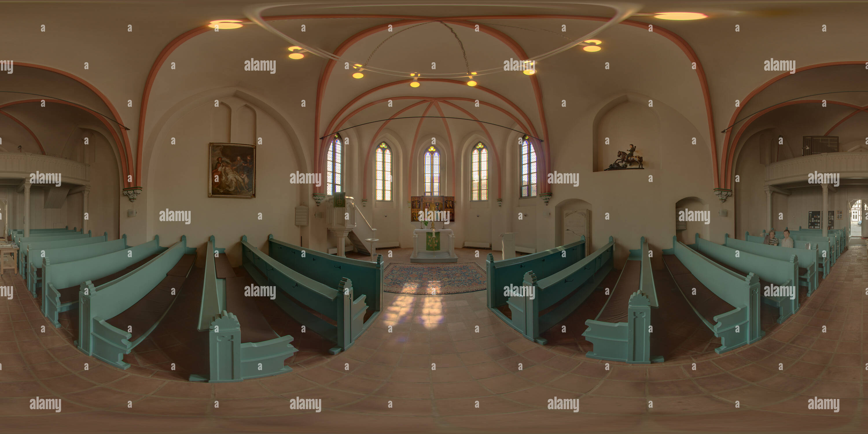 360° view of St Georgen Kapelle Templin Uckermark Brandenburg - Alamy