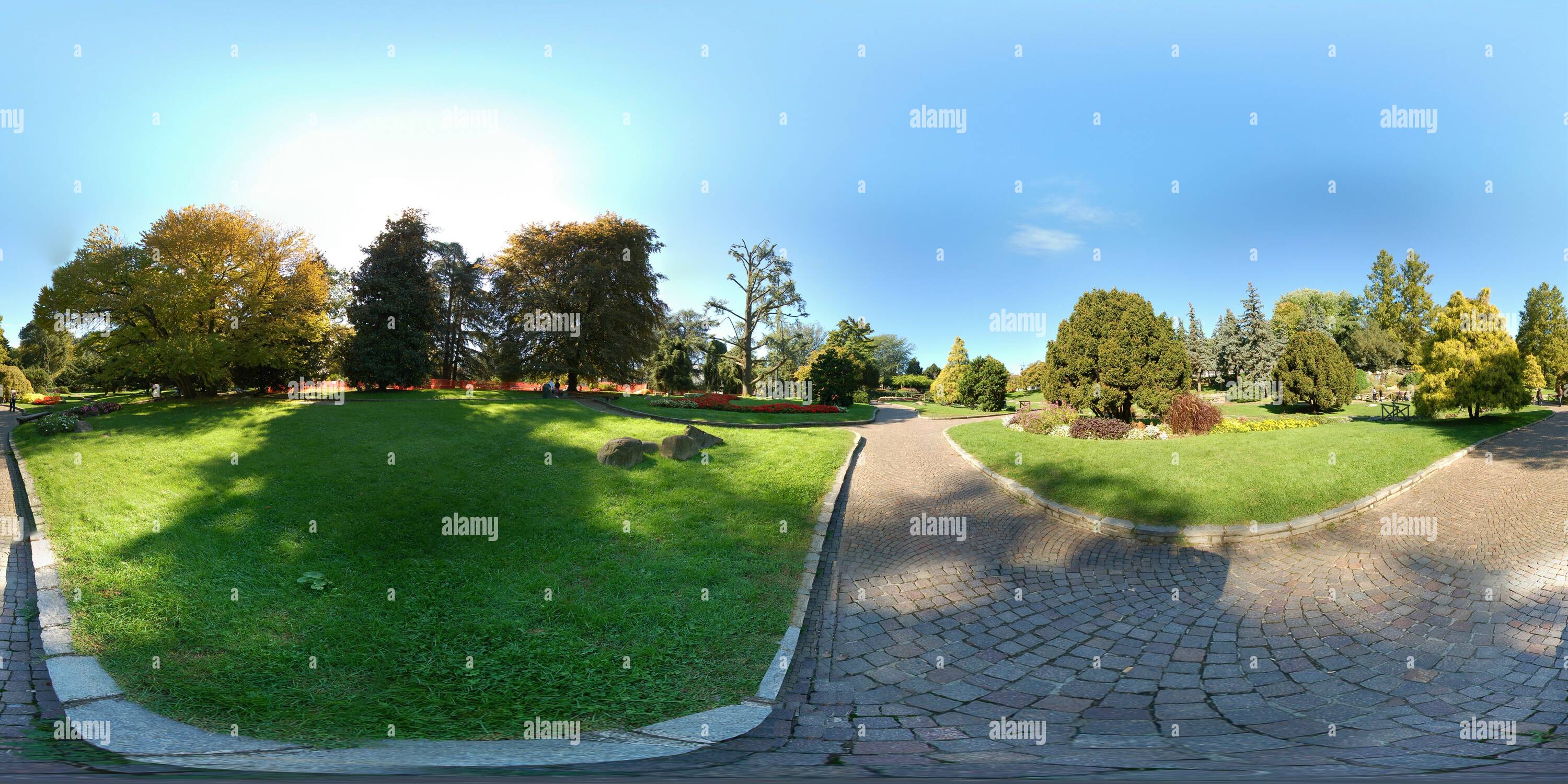 360° view of Torino, Valentino park - Alamy