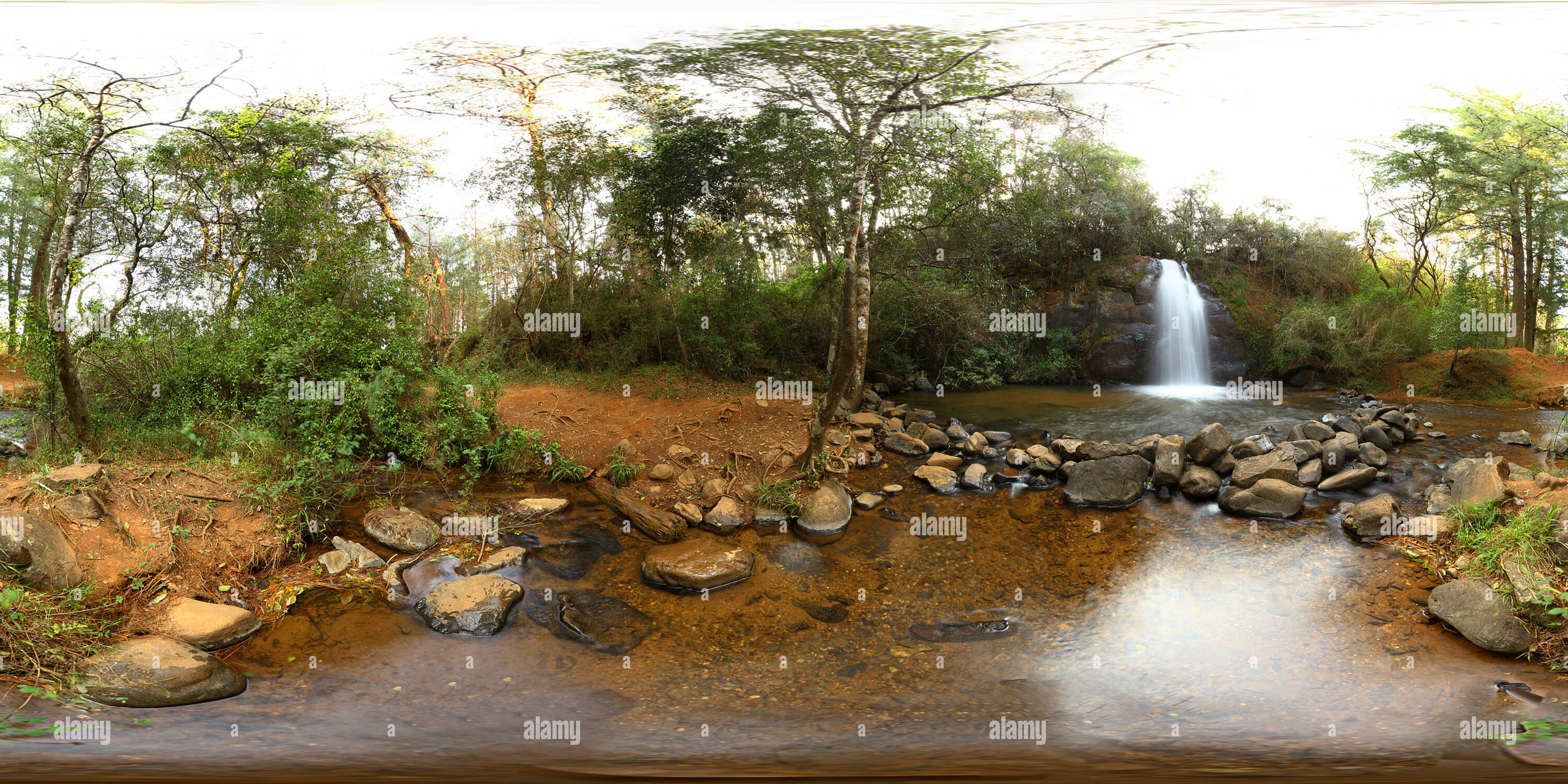 360° view of Maria Shires Waterfall - Alamy