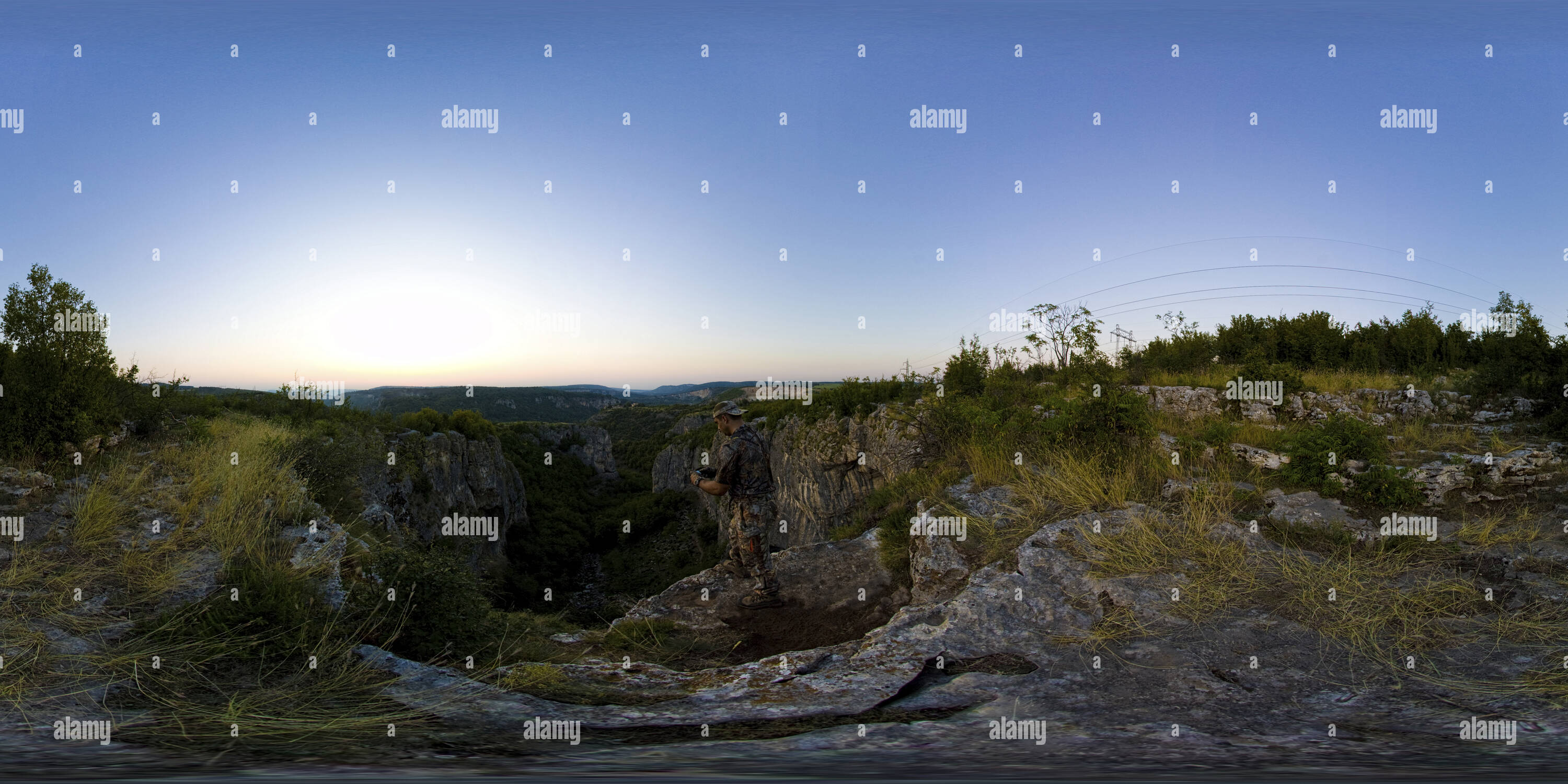 360° view of Cave Prohodna and Ivan Kristoff - Alamy