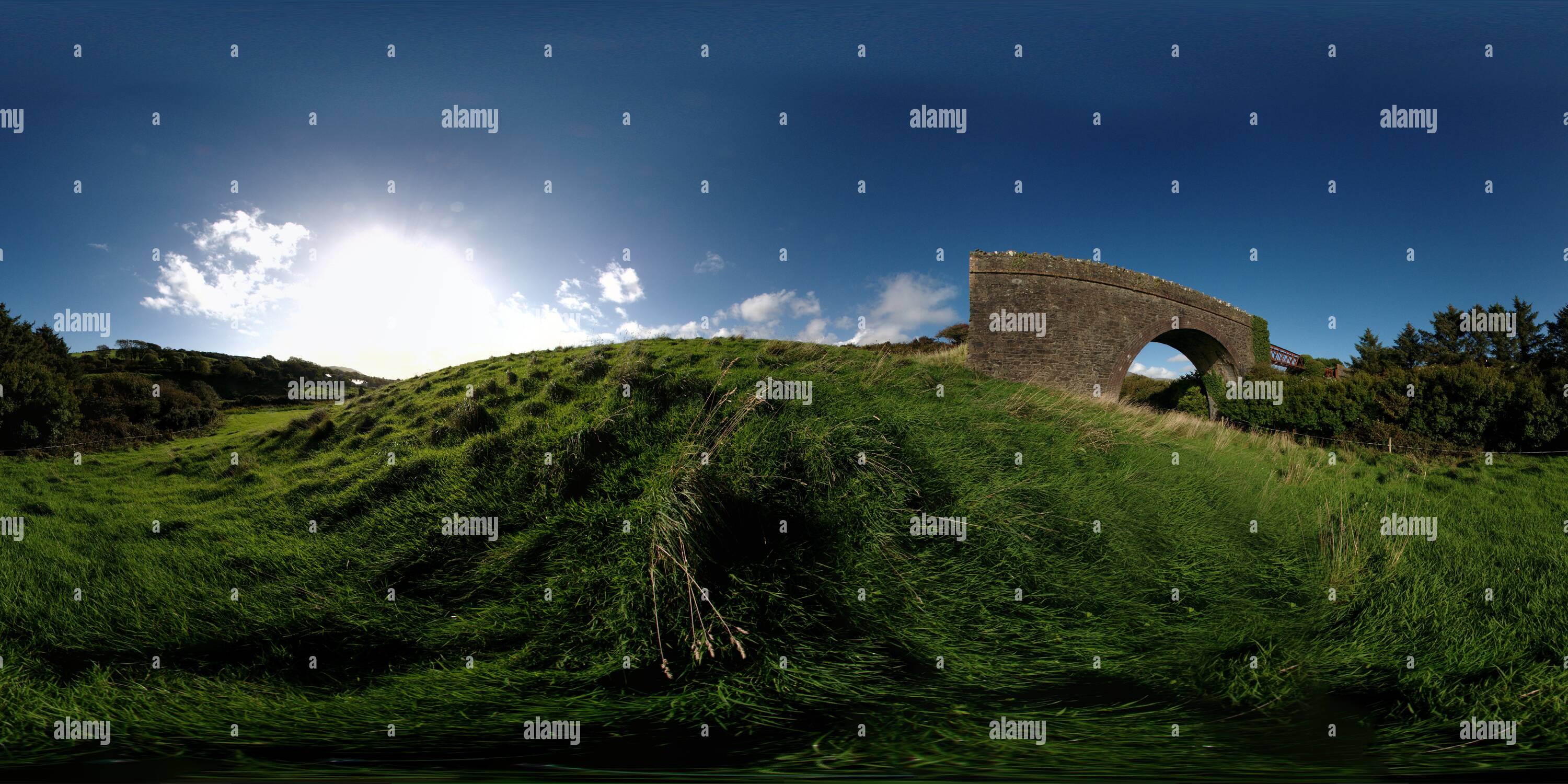 360° view of Lispole Viaduct 2 - Alamy