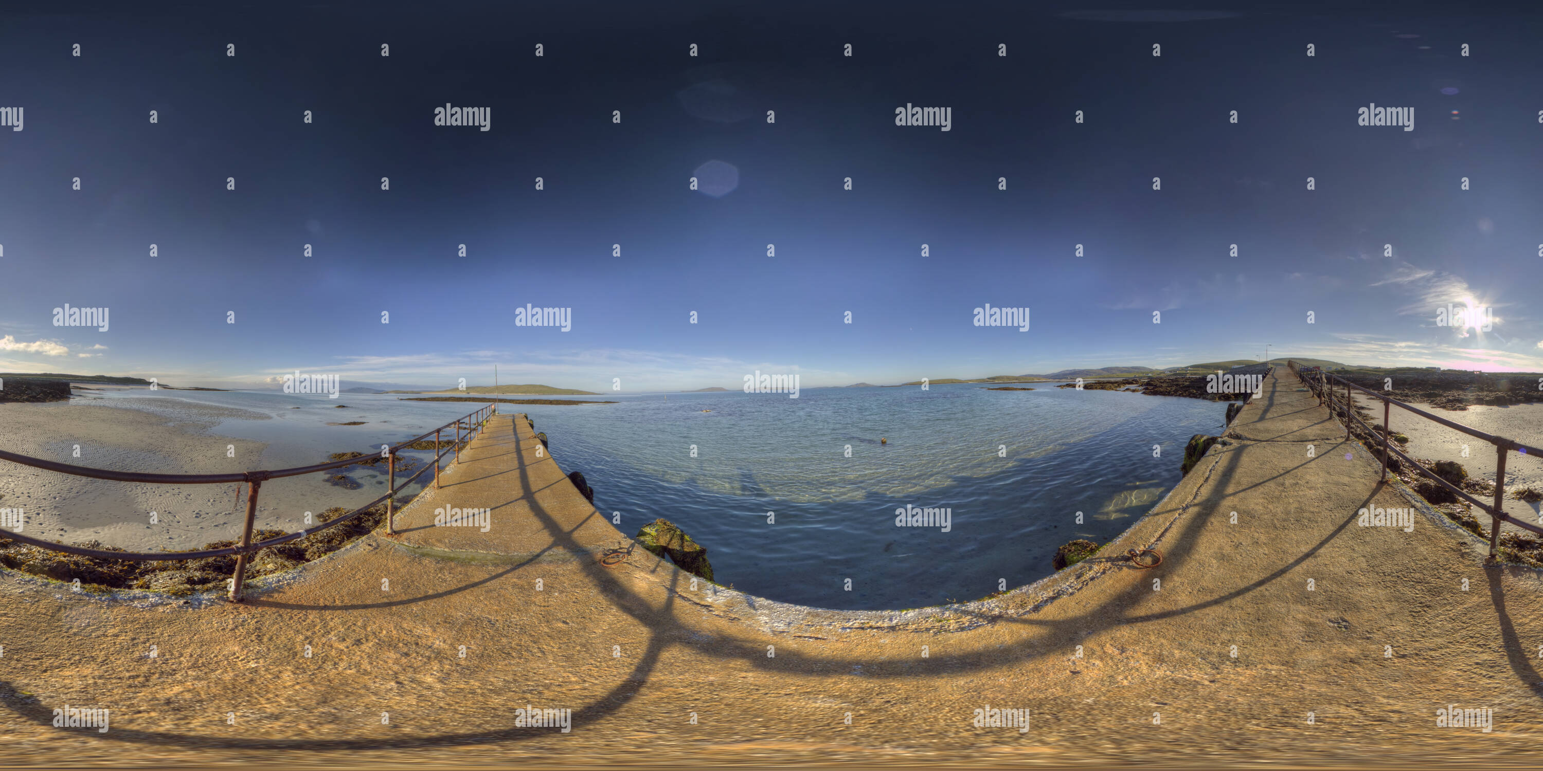 360° view of Eoligarry Jetty, Barra - Alamy