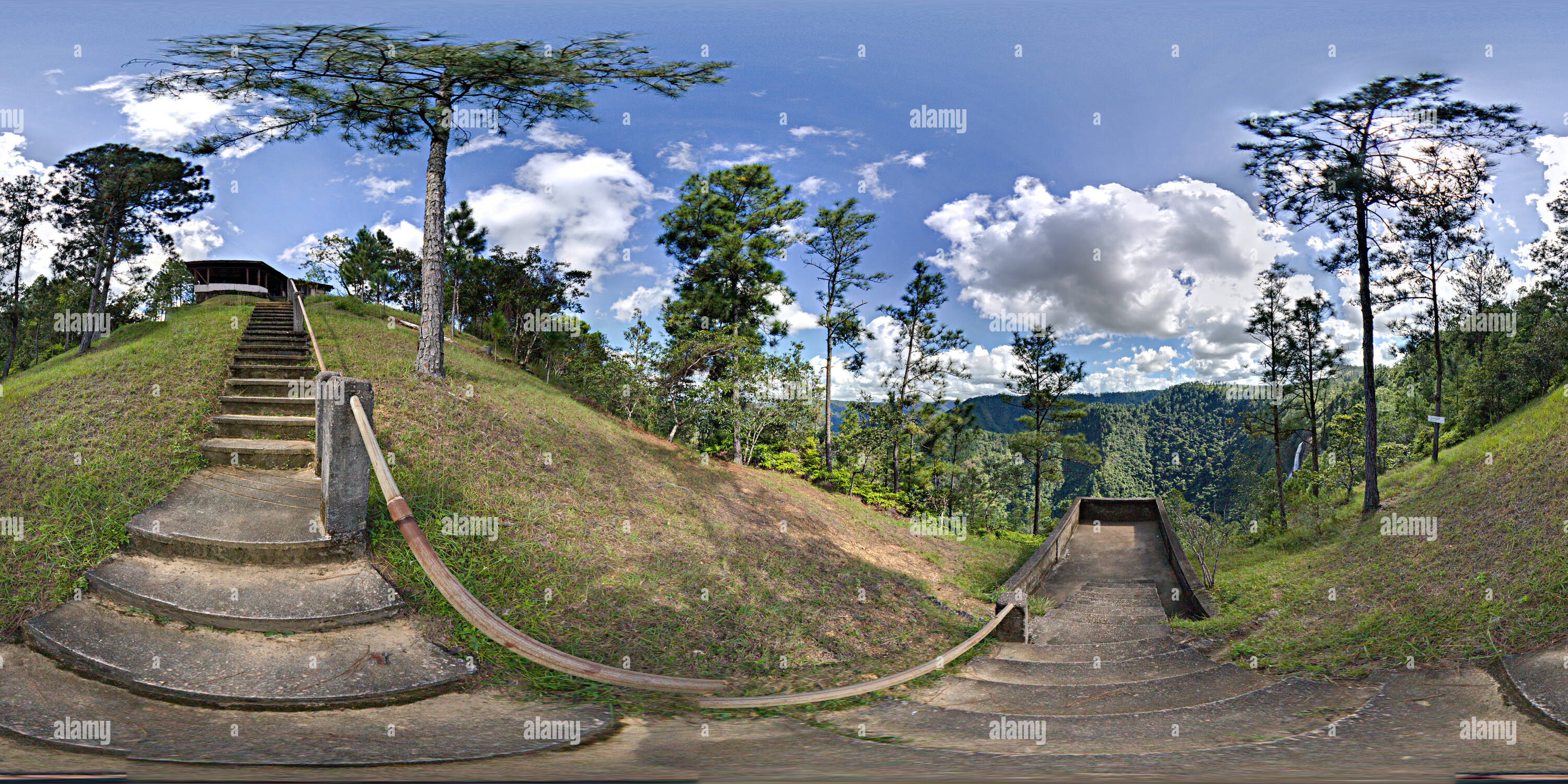 360° view of Thousand Foot Falls - Stairs - Alamy