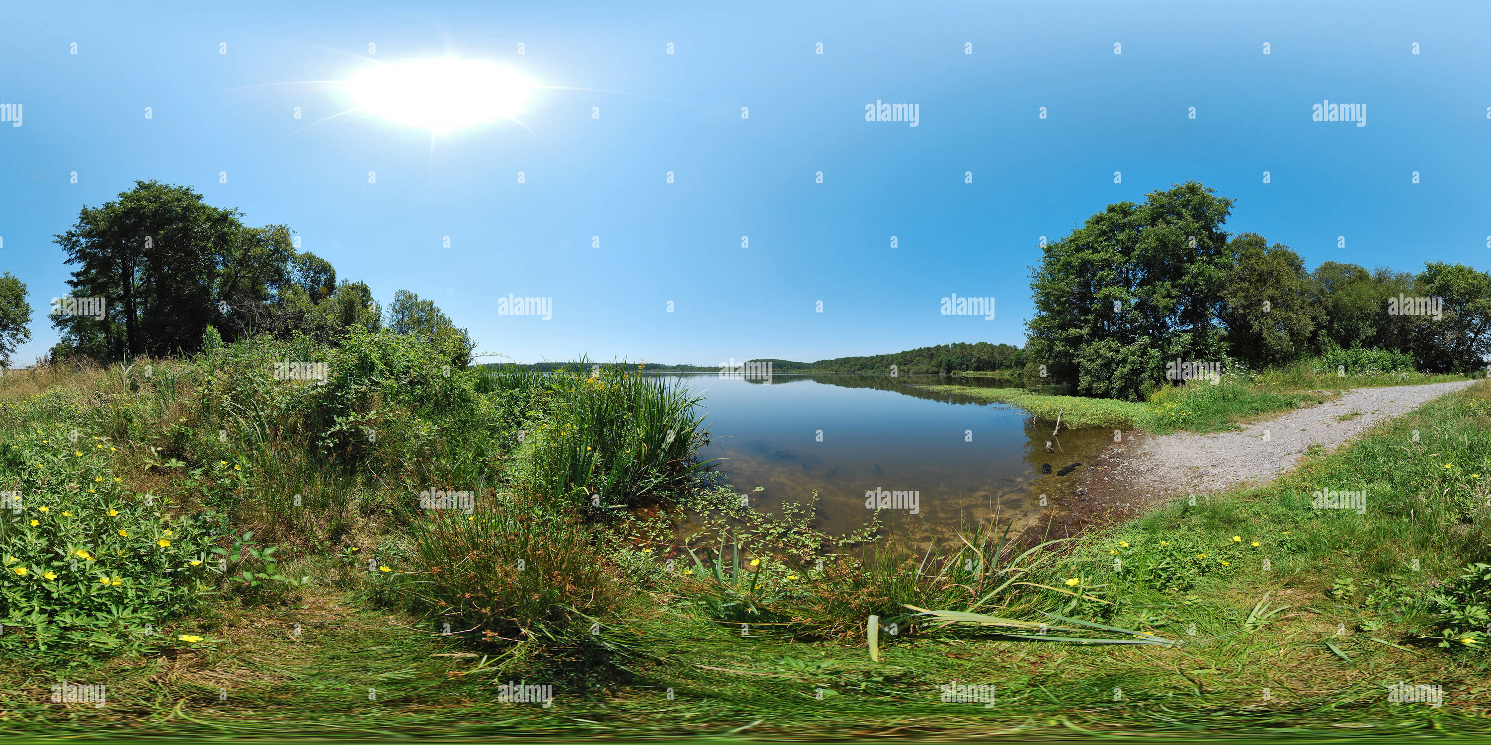 360° view of Etang de Hardy - France - Alamy
