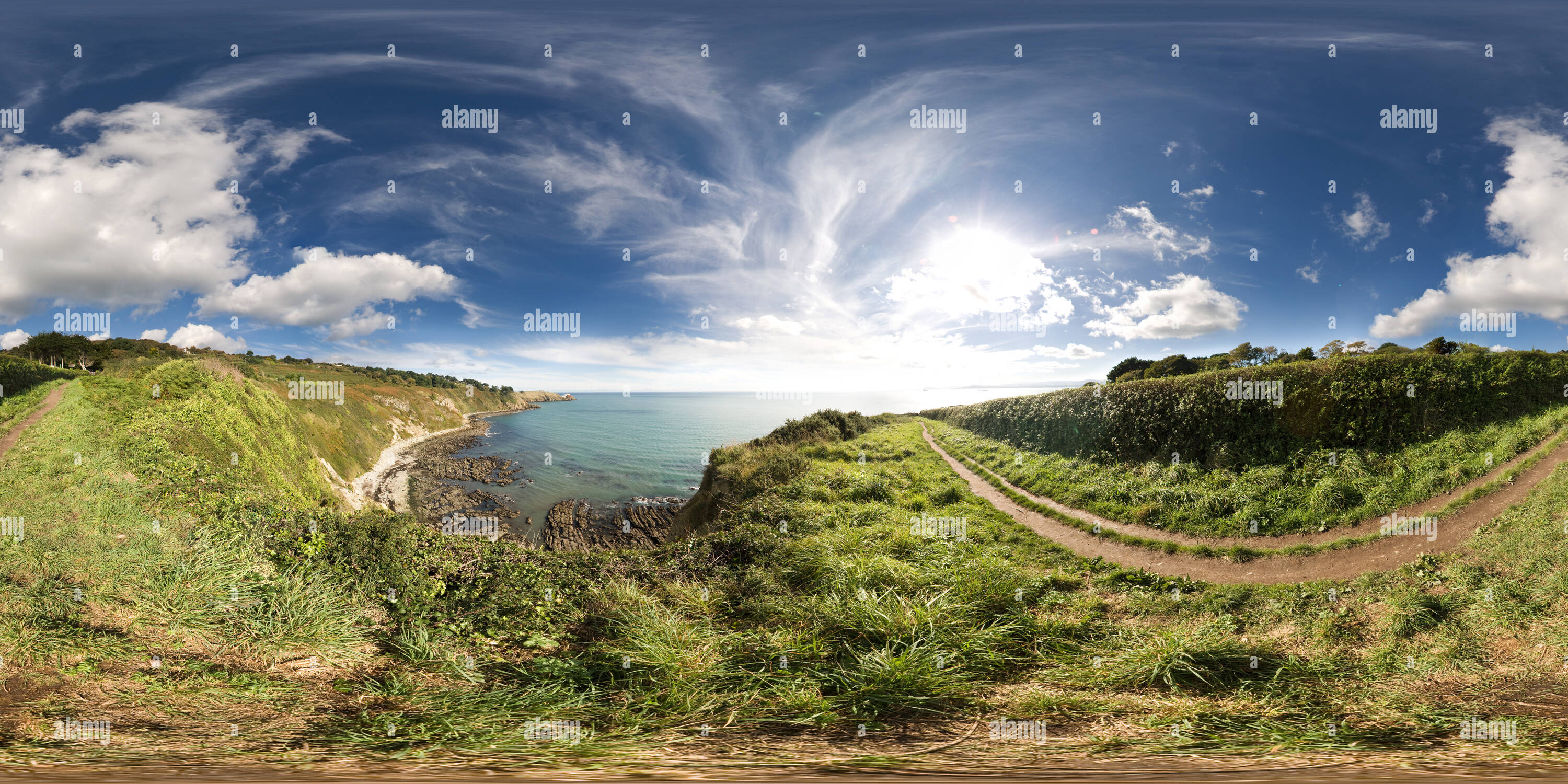 360° view of Howth Head on Irish Sea - Alamy