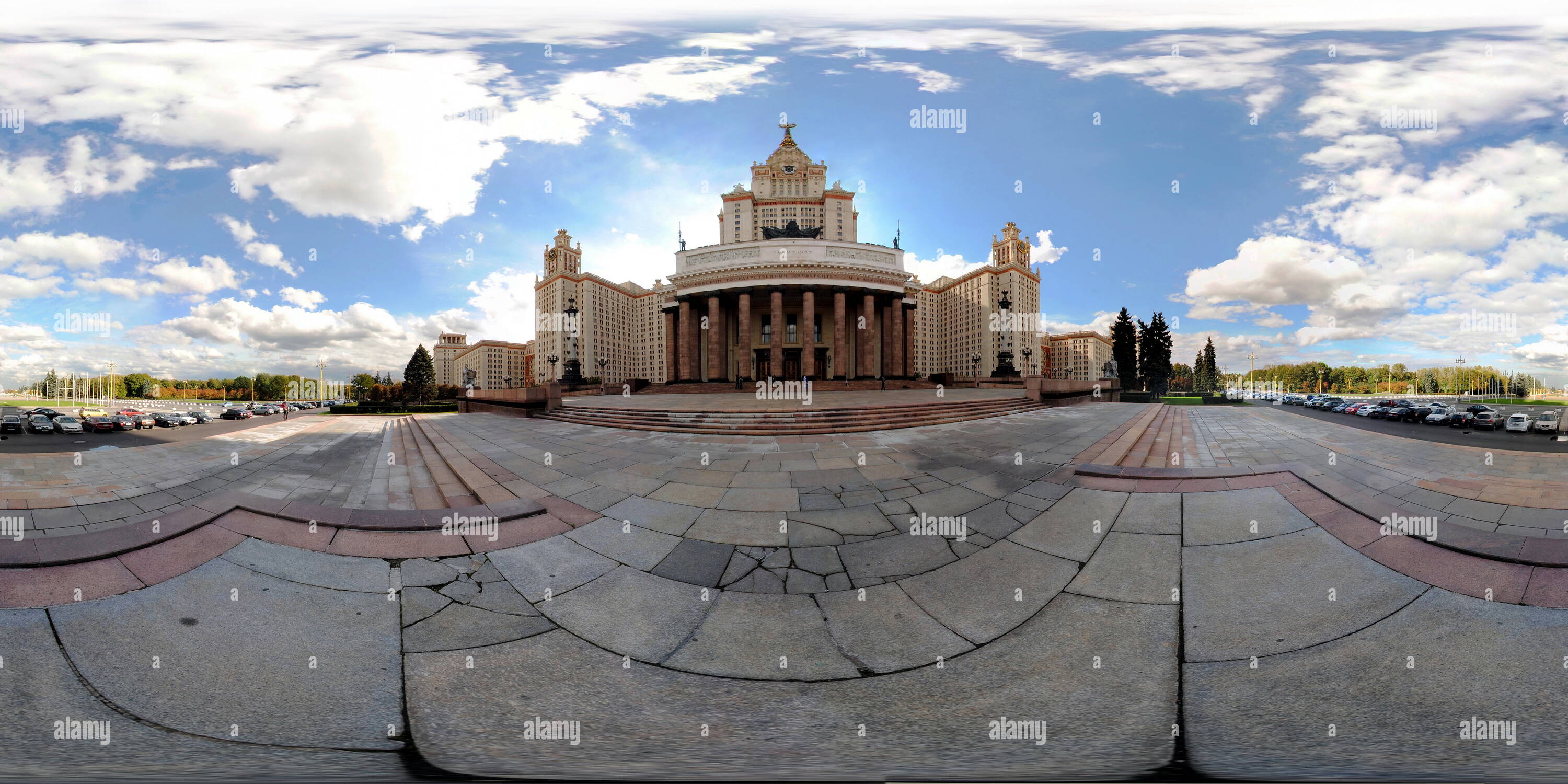 360° view of Moscow State University - Alamy