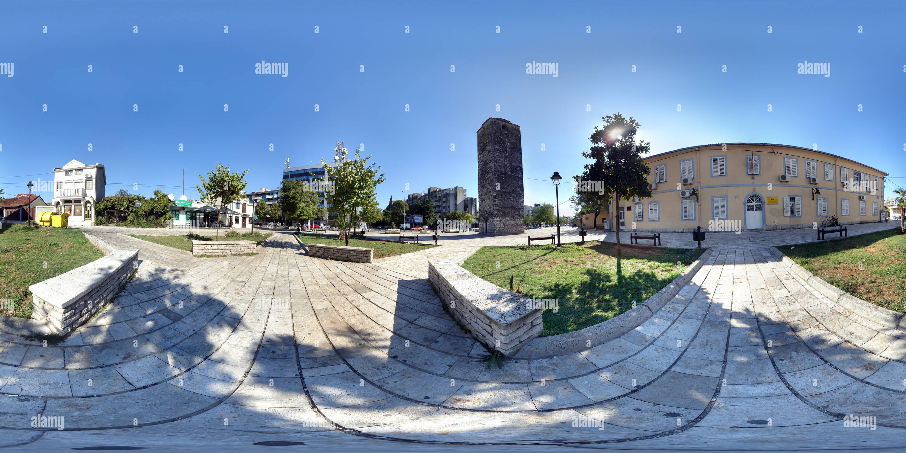 360° view of Sahat - Kula (Watch Tower) In Podgorica / Montenegro - Alamy