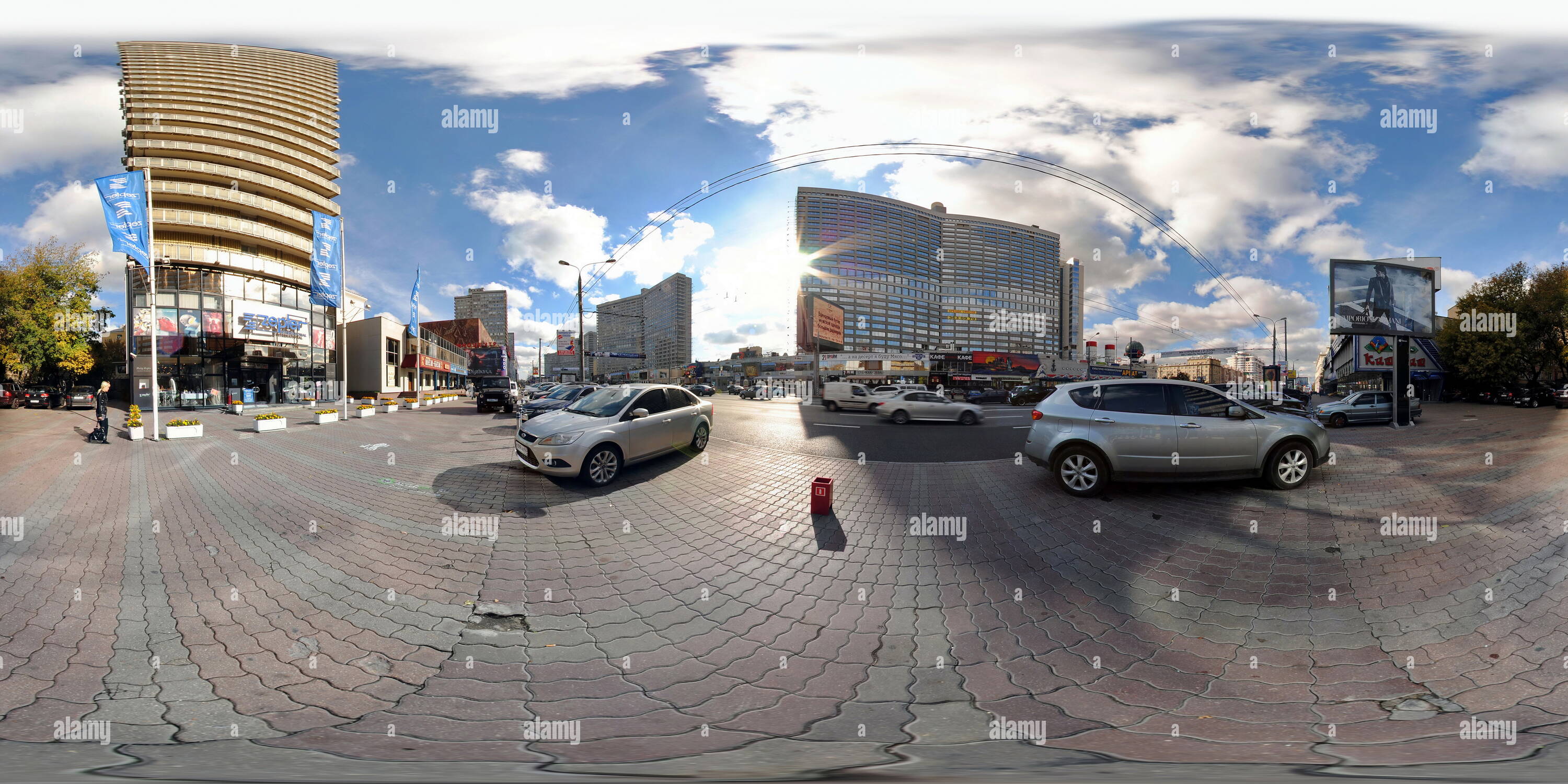 360° view of Moscow, New Arbat street - Alamy