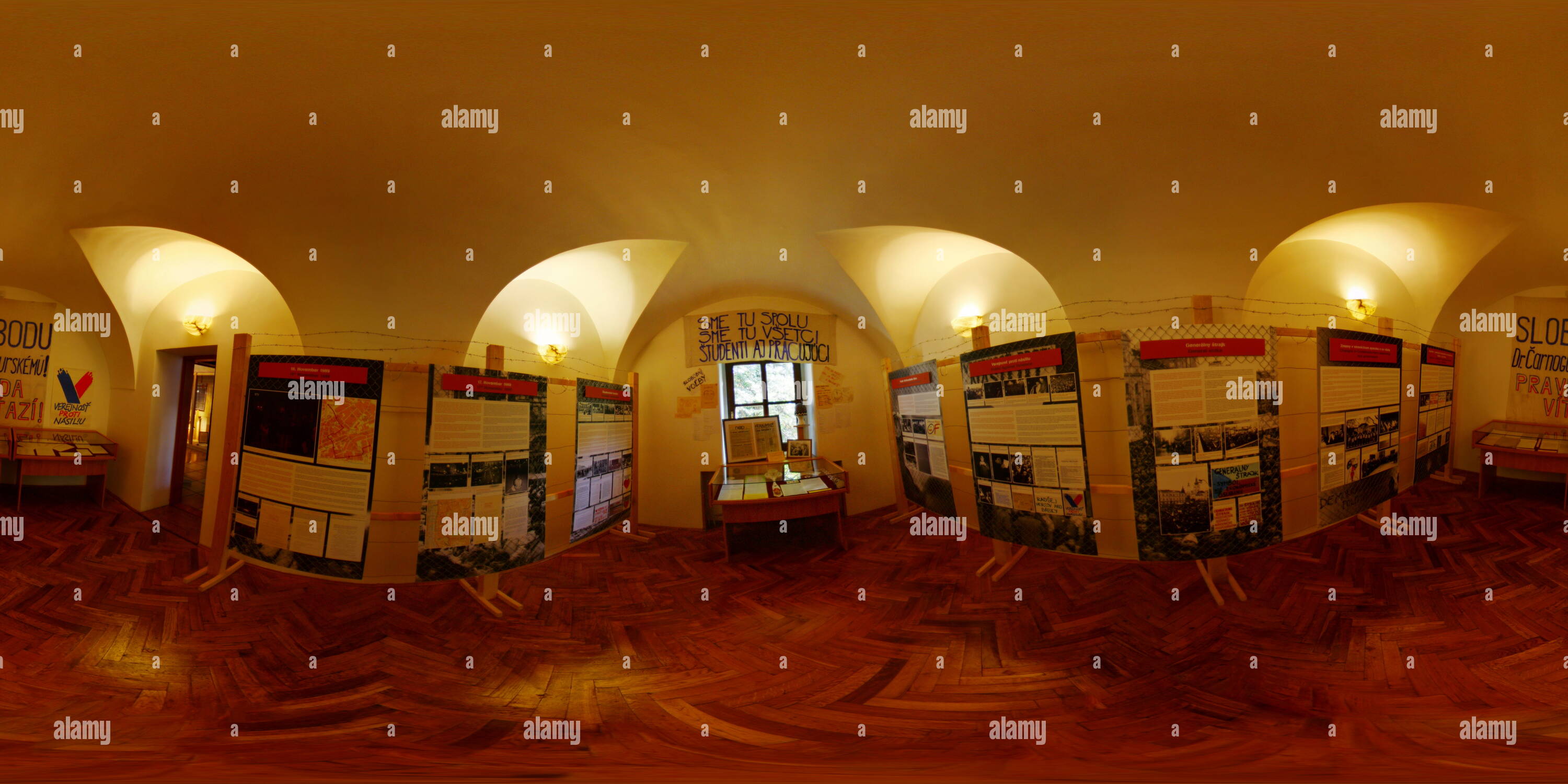 360° view of Senec Museum - November´89 - Alamy