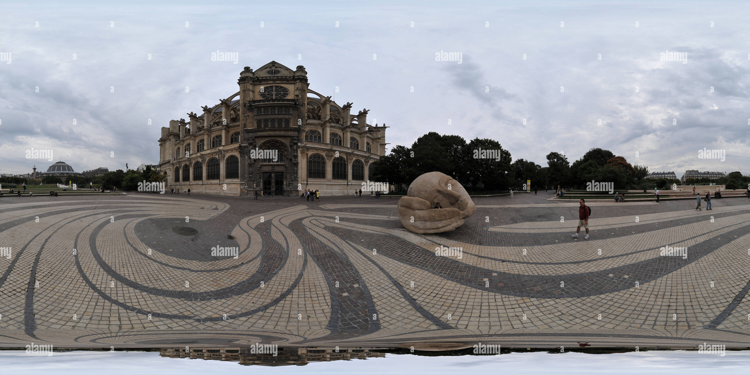 360° view of Eglise Saint-Eustache, Paris - Alamy