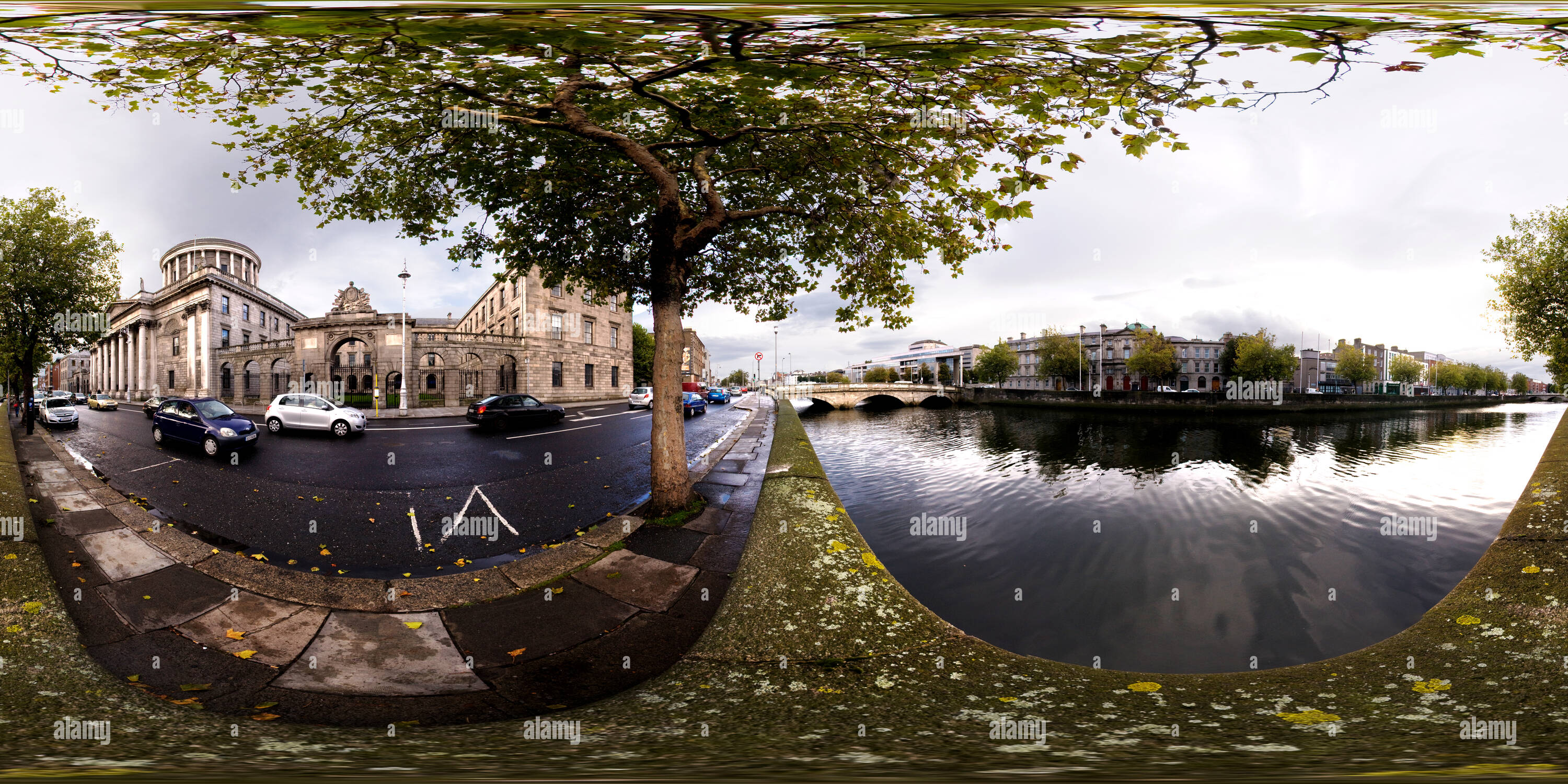 360° view of the Four Courts in Dublin - Alamy