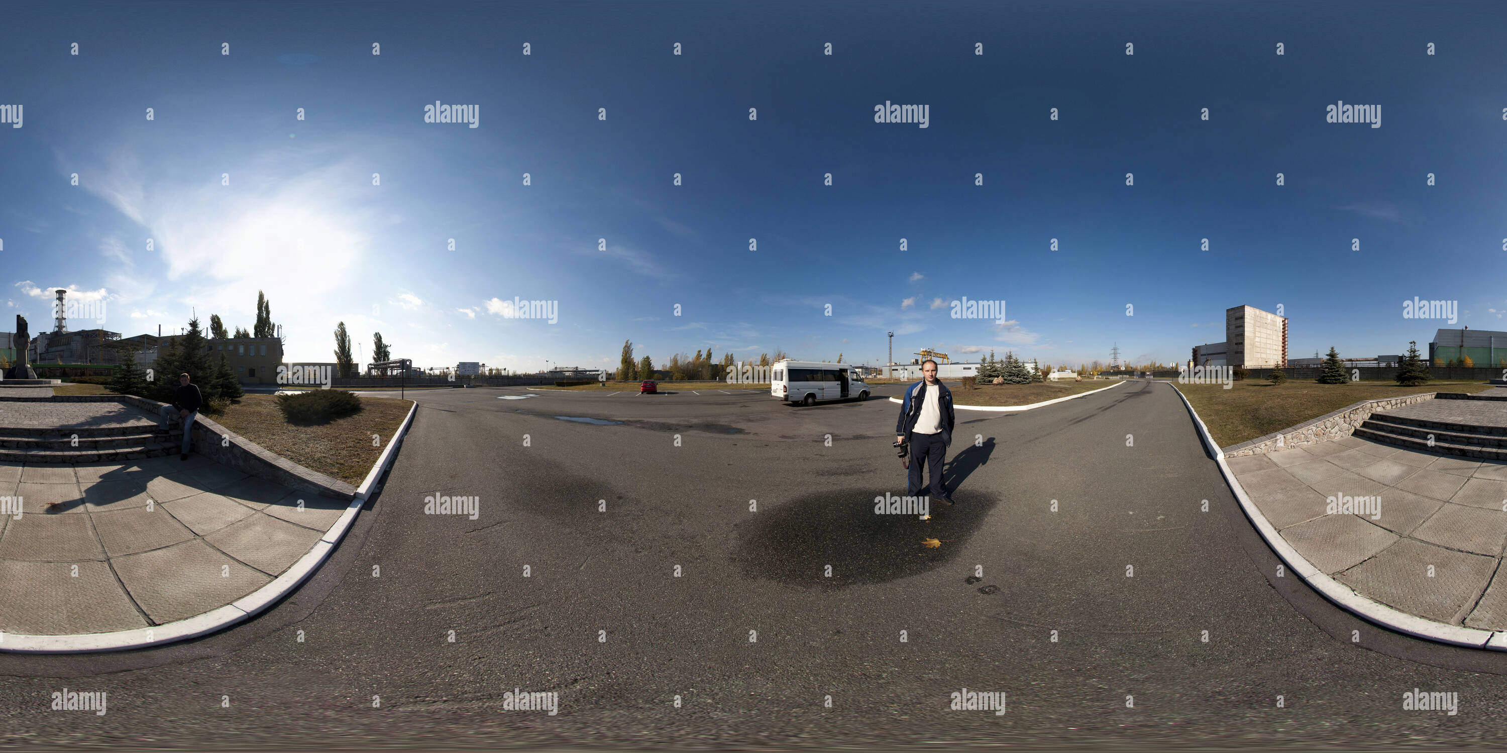 360° view of The Chernobyl nuclear power plant. Unit 4 - Alamy