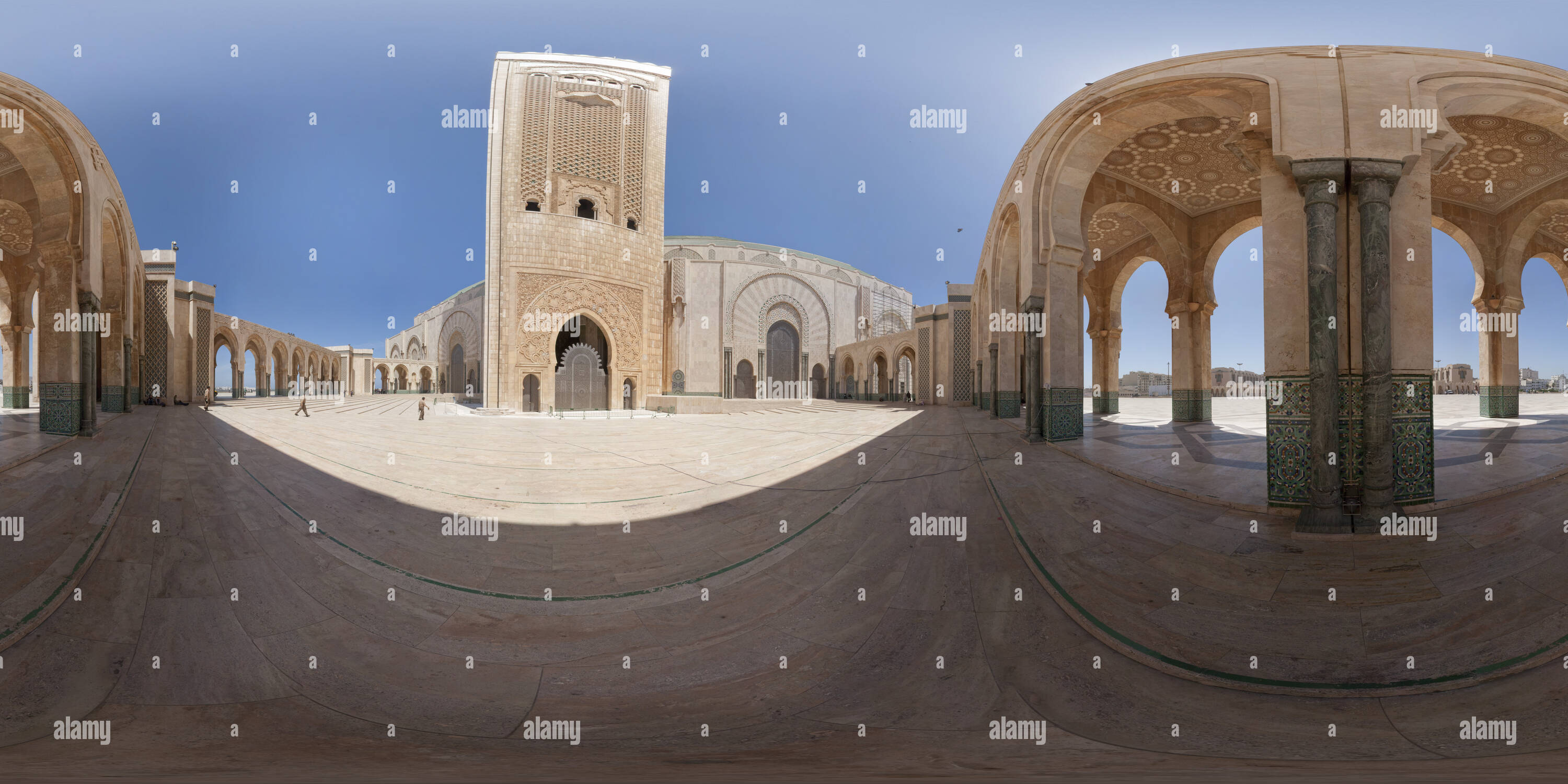 360° view of Hassan II Mosque - Alamy