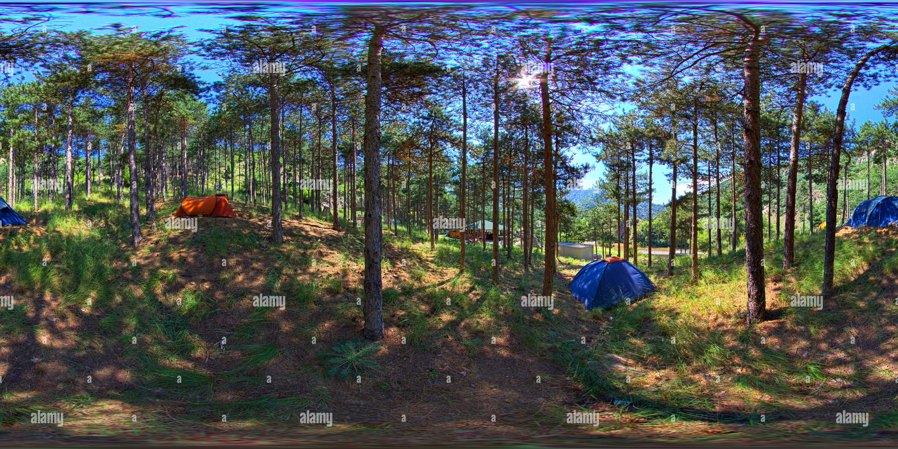 360° view of Adventure camp 1 - Alamy