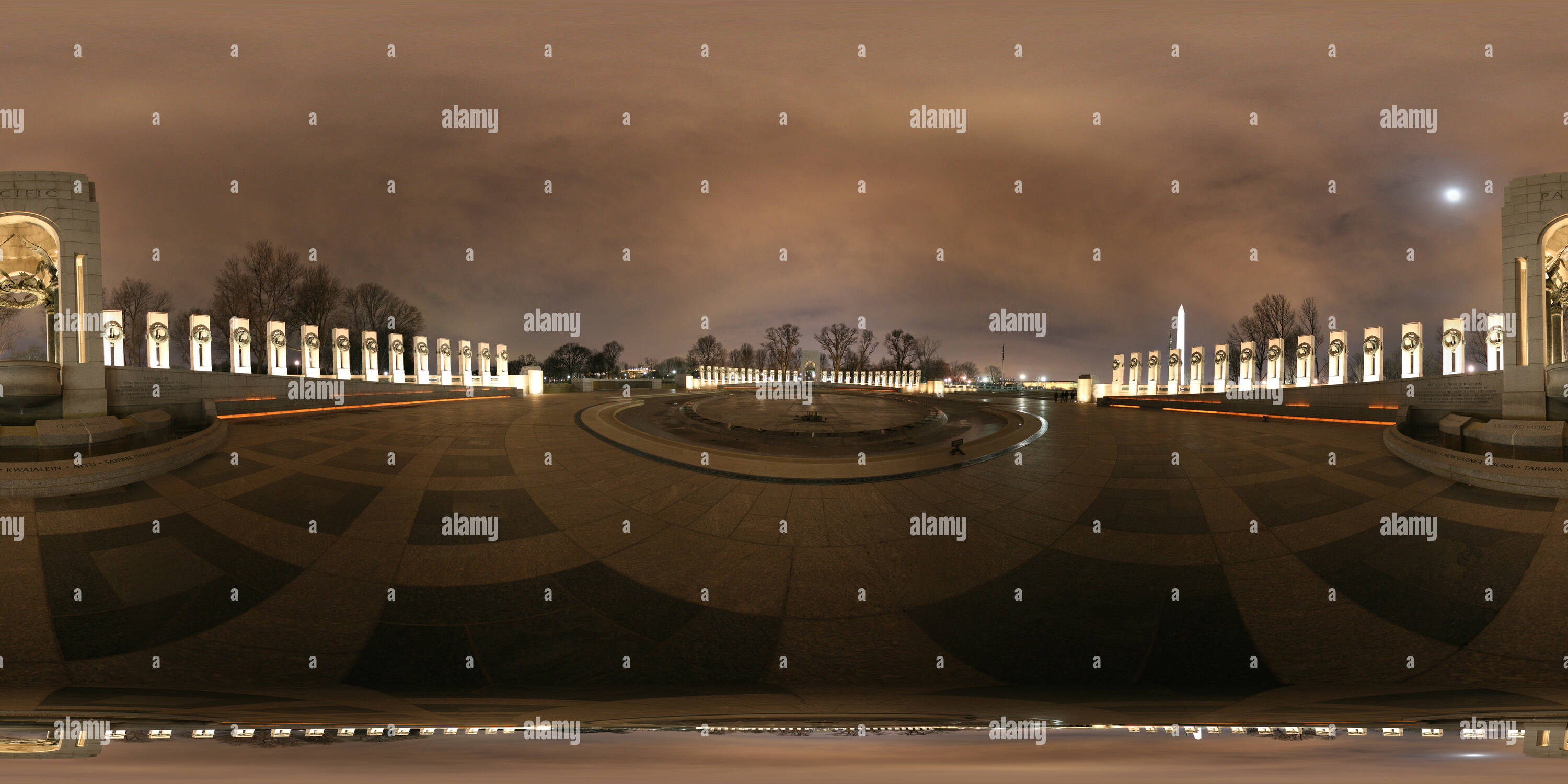 360° view of World War ll Memorial Pacific Tower - Alamy