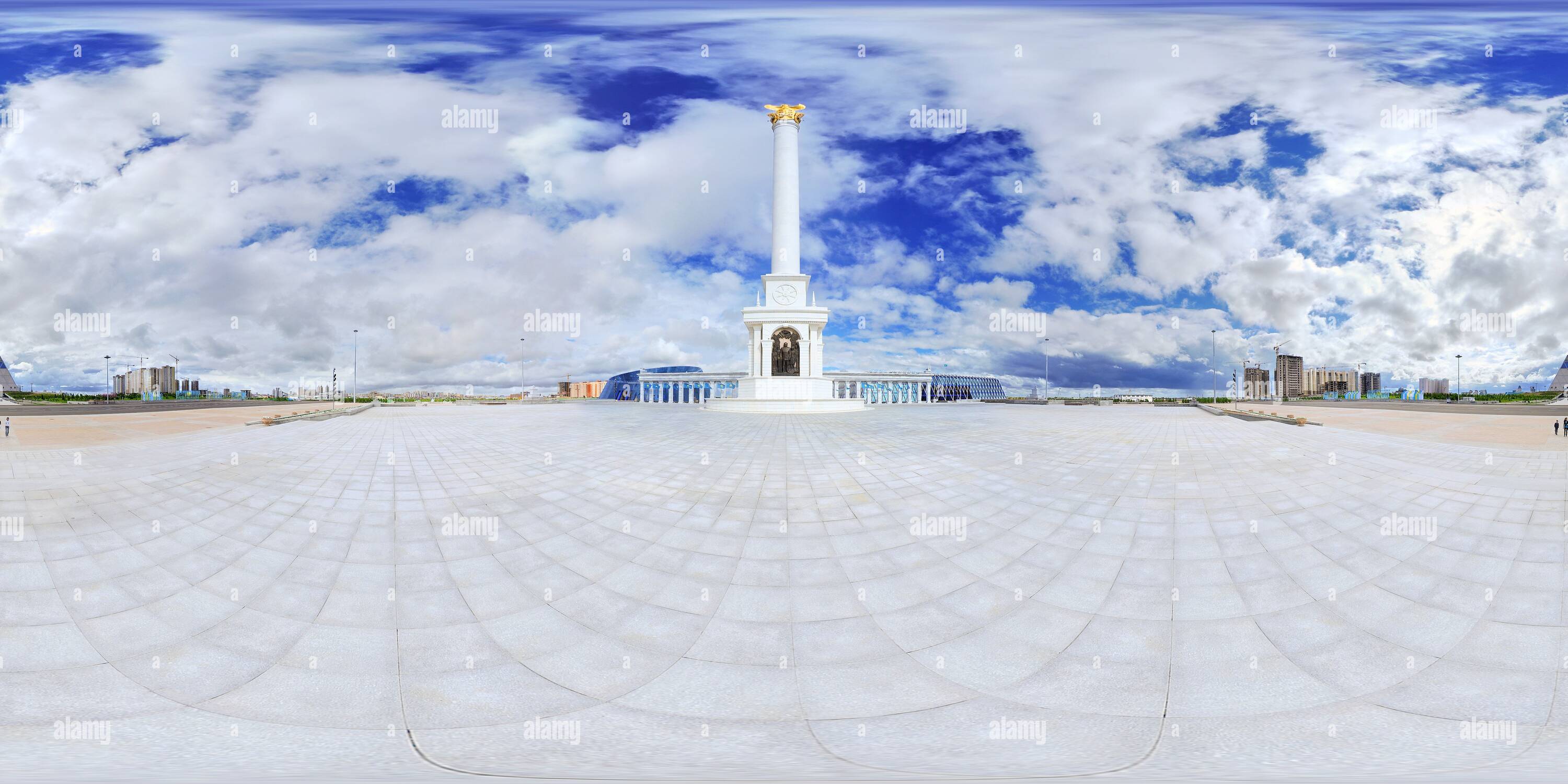 360° view of Astana - Monument to Independence - Alamy