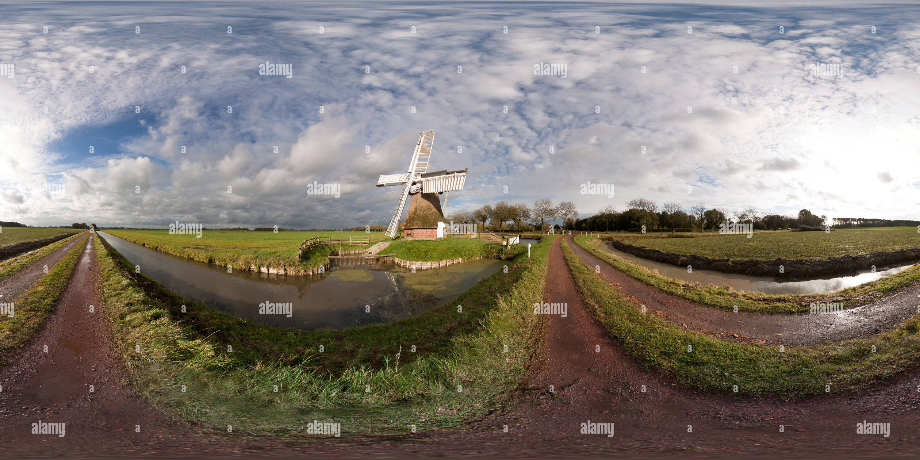 360° view of Windmill 't Witte Lam - Alamy