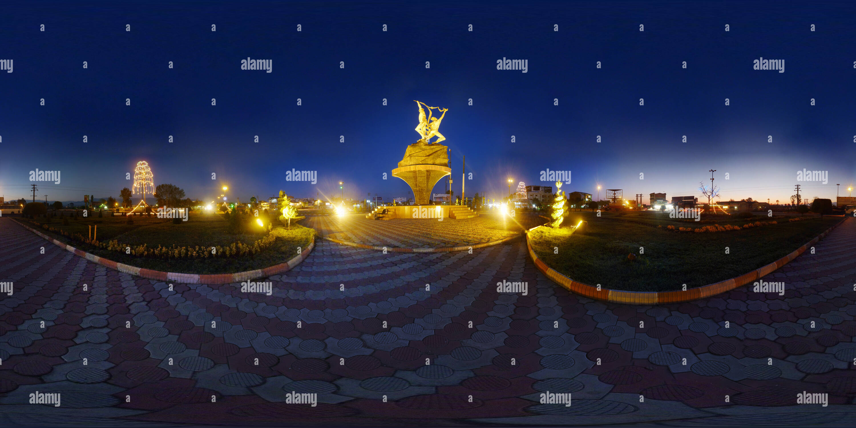 360° view of Hezar Sangar Square - Alamy