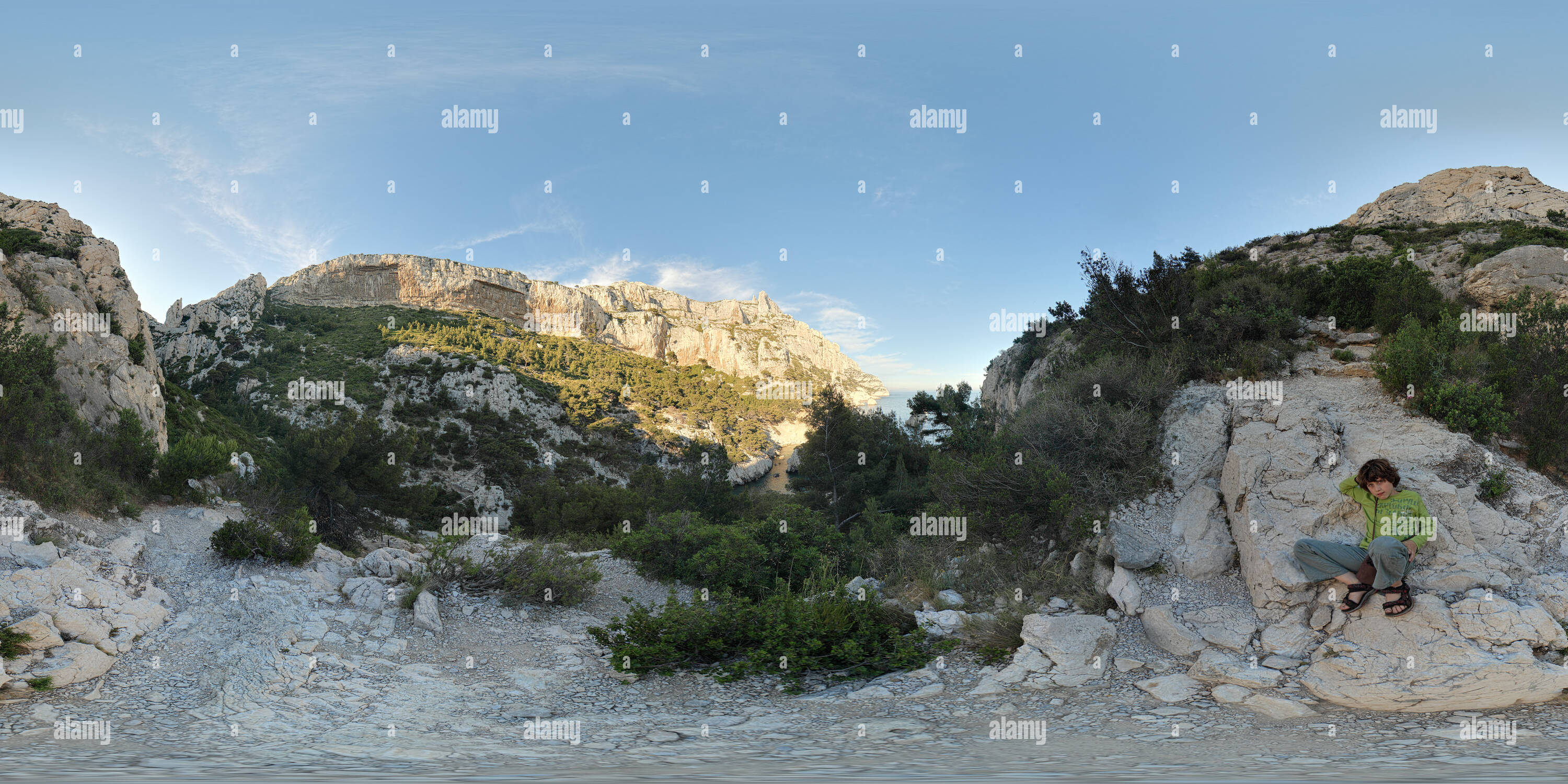 360° view of Les Calanques: Sugiton - Alamy