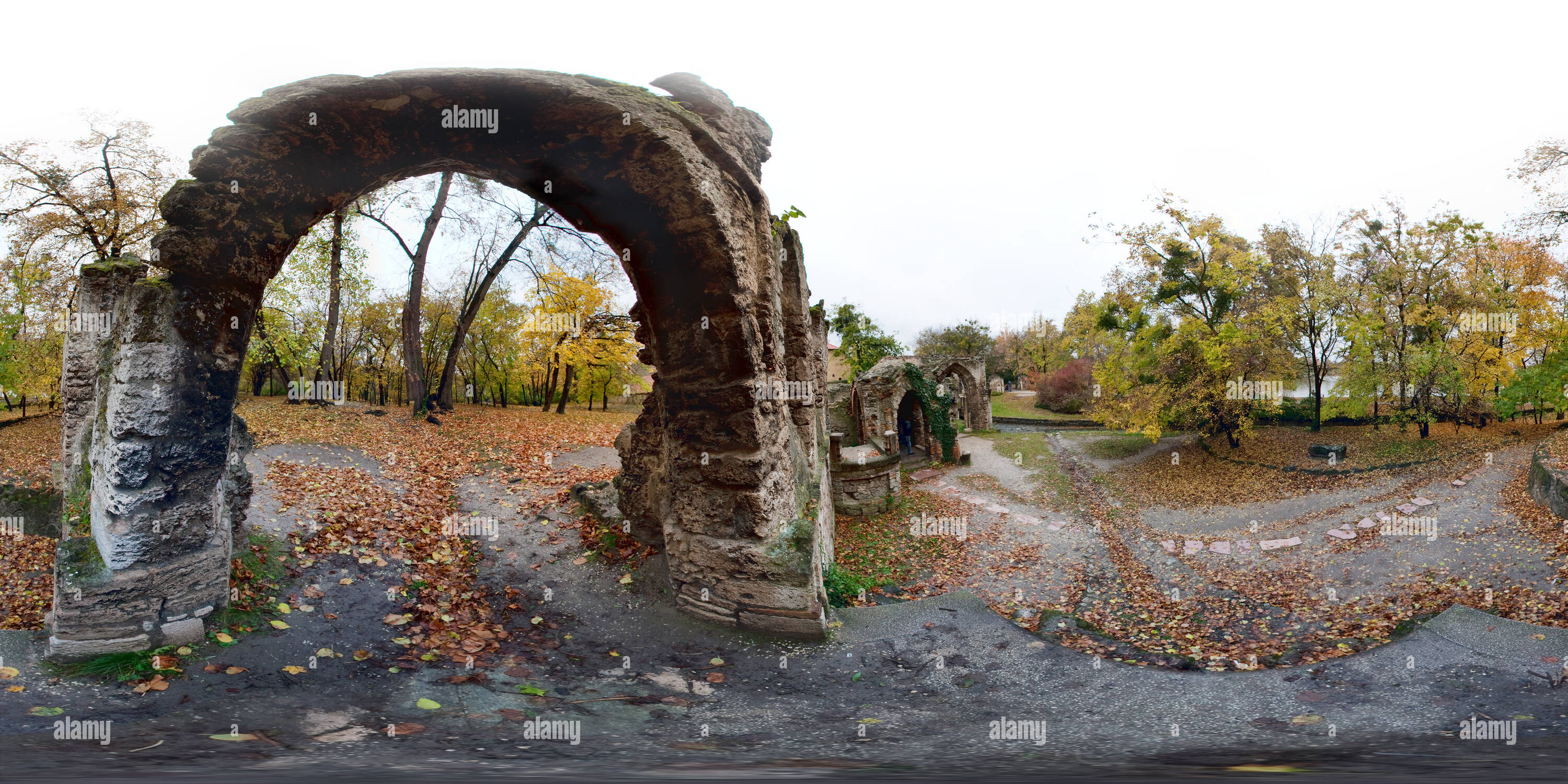 360° view of Artificial ruins, Tata - under the arch - Alamy