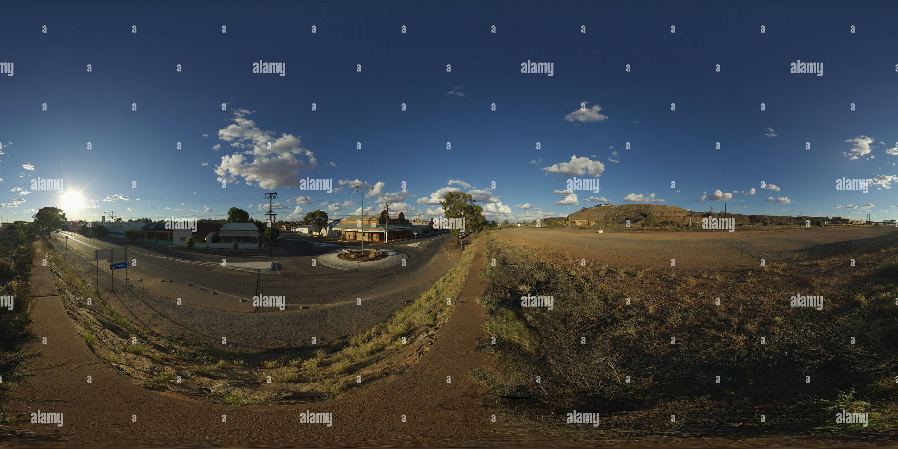 360° view of Silver City Highway in Broken Hill - Alamy