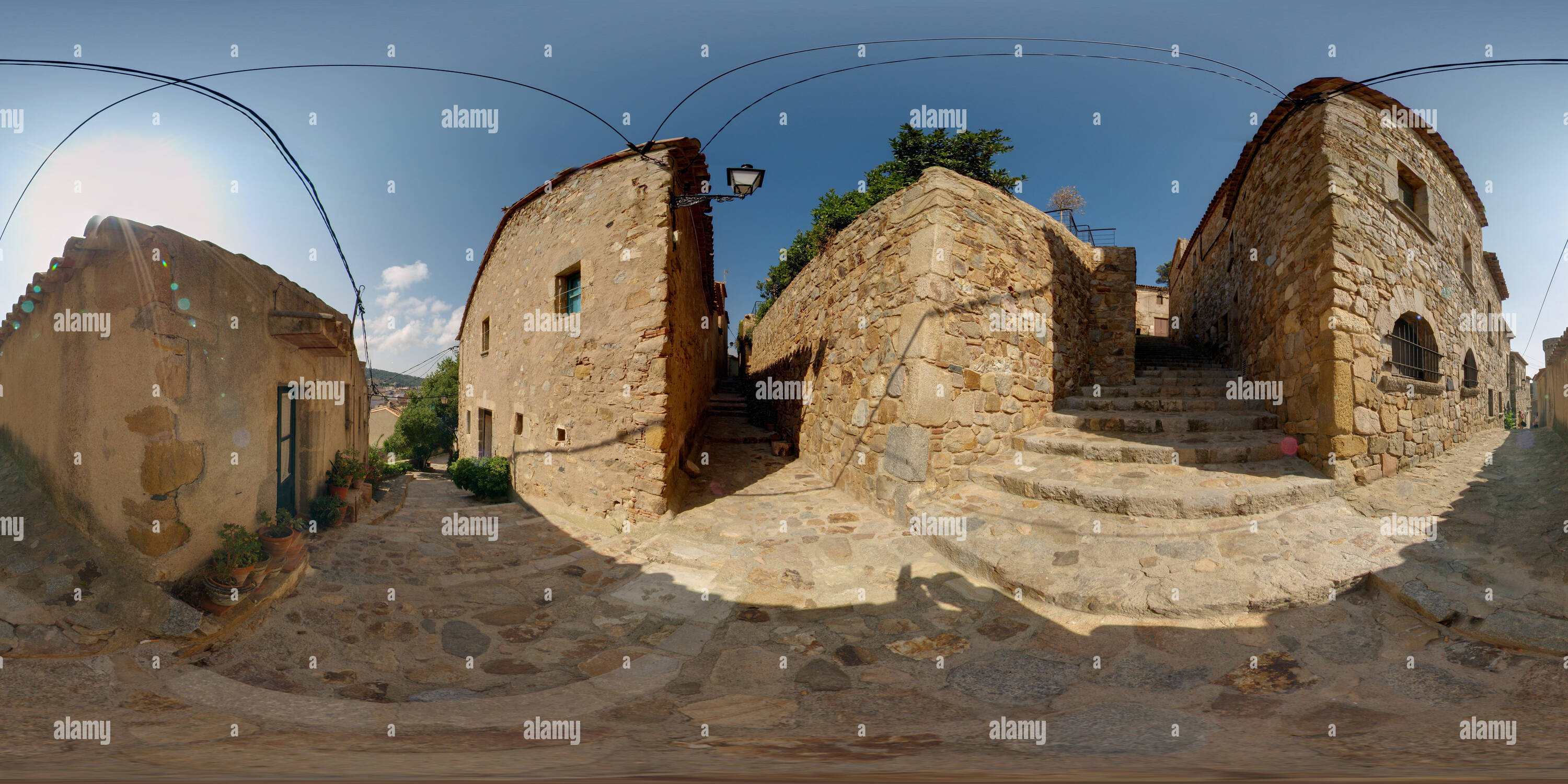 360° view of Citadel of Tossa de Mar - Alamy