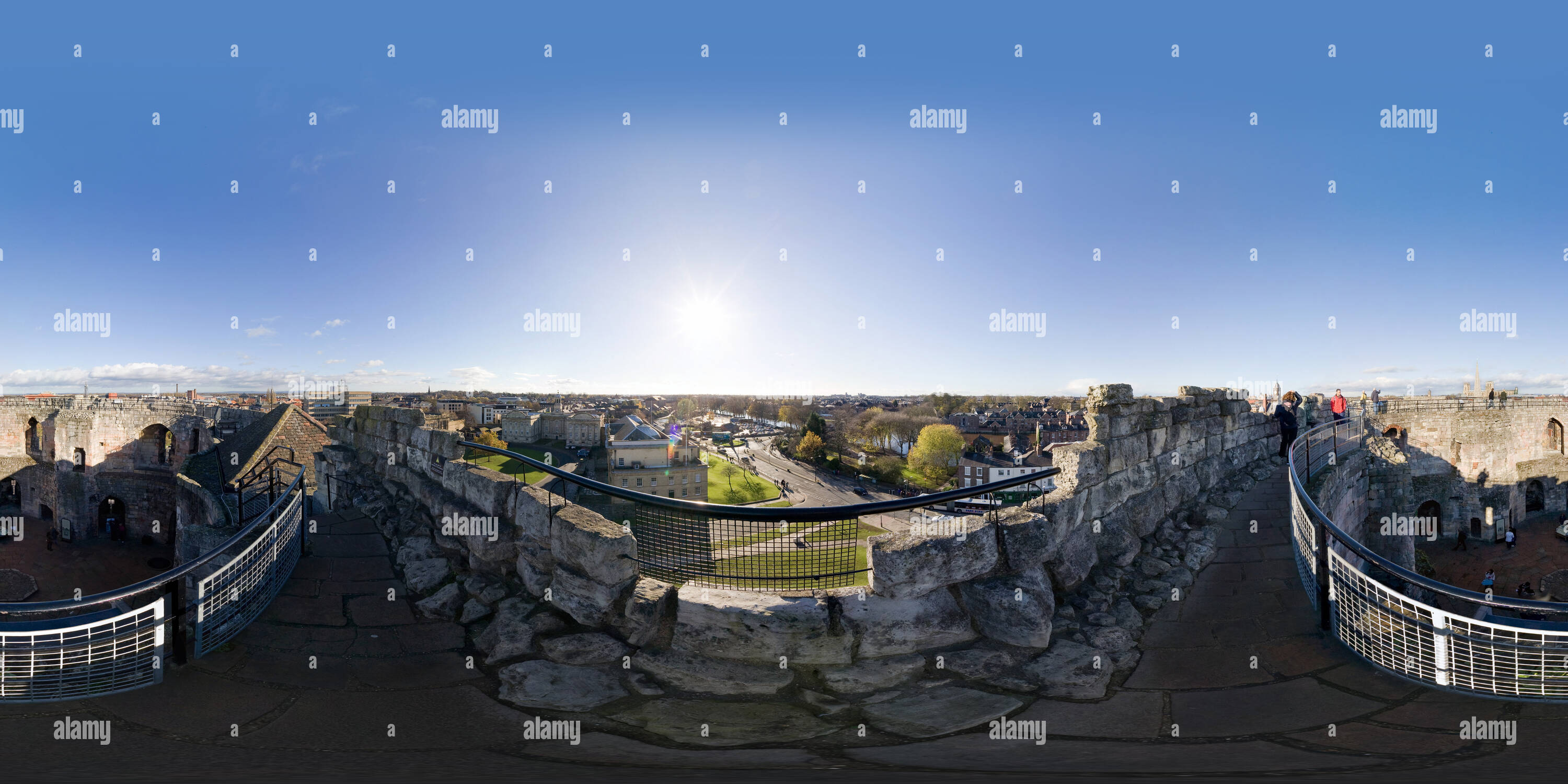 360° view of Clifford's Tower, York - Alamy