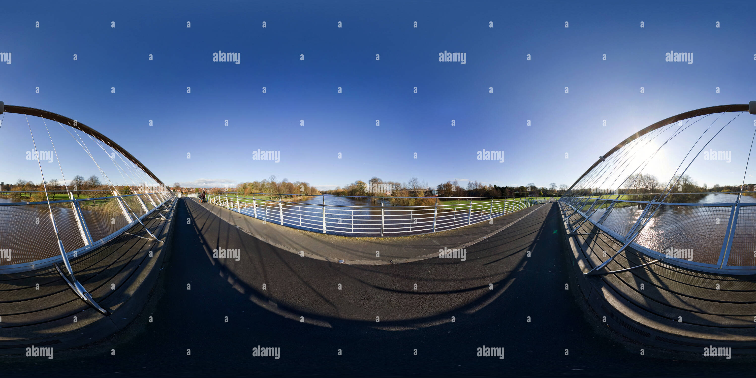 360° view of Millennium Bridge, York - Alamy