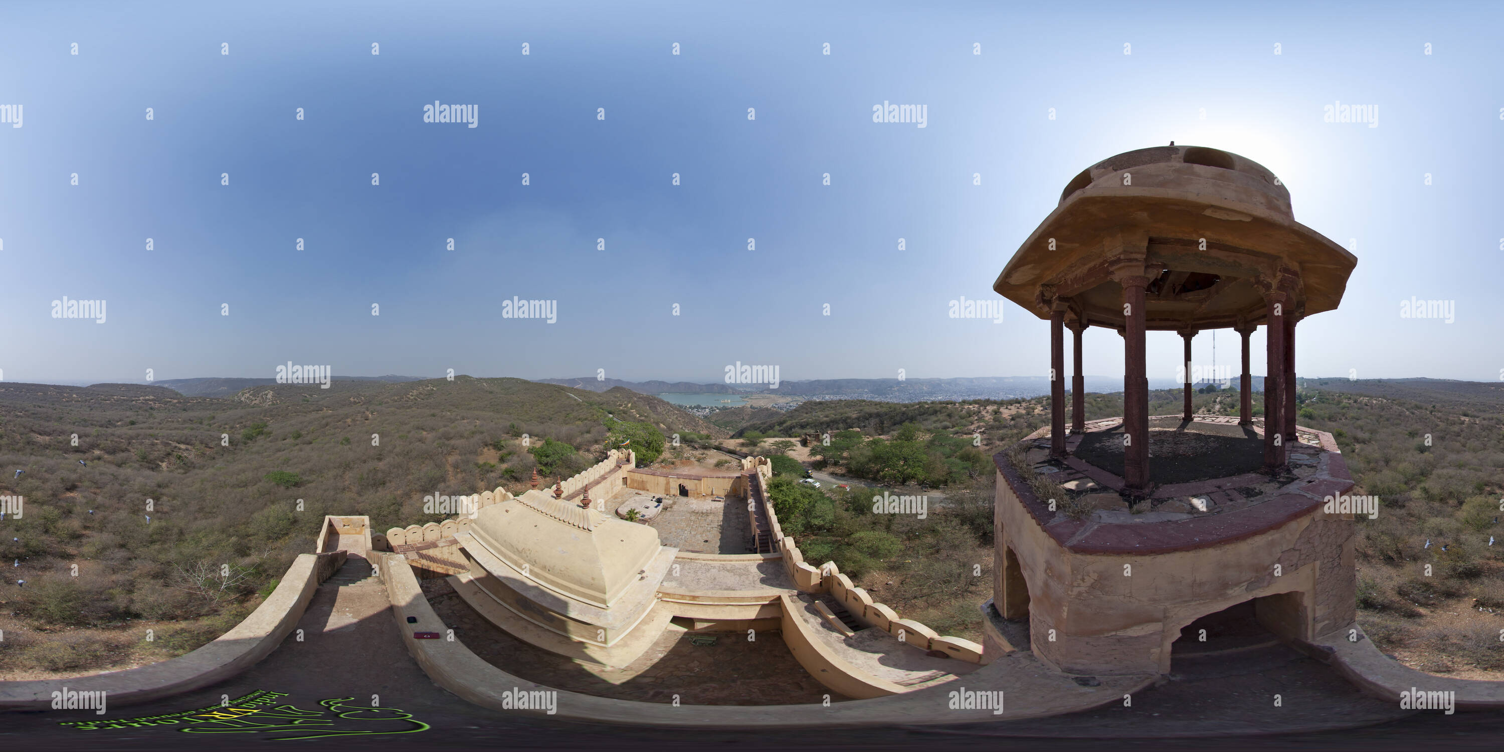 360° view of Charan Mandir Temple Tower - Alamy
