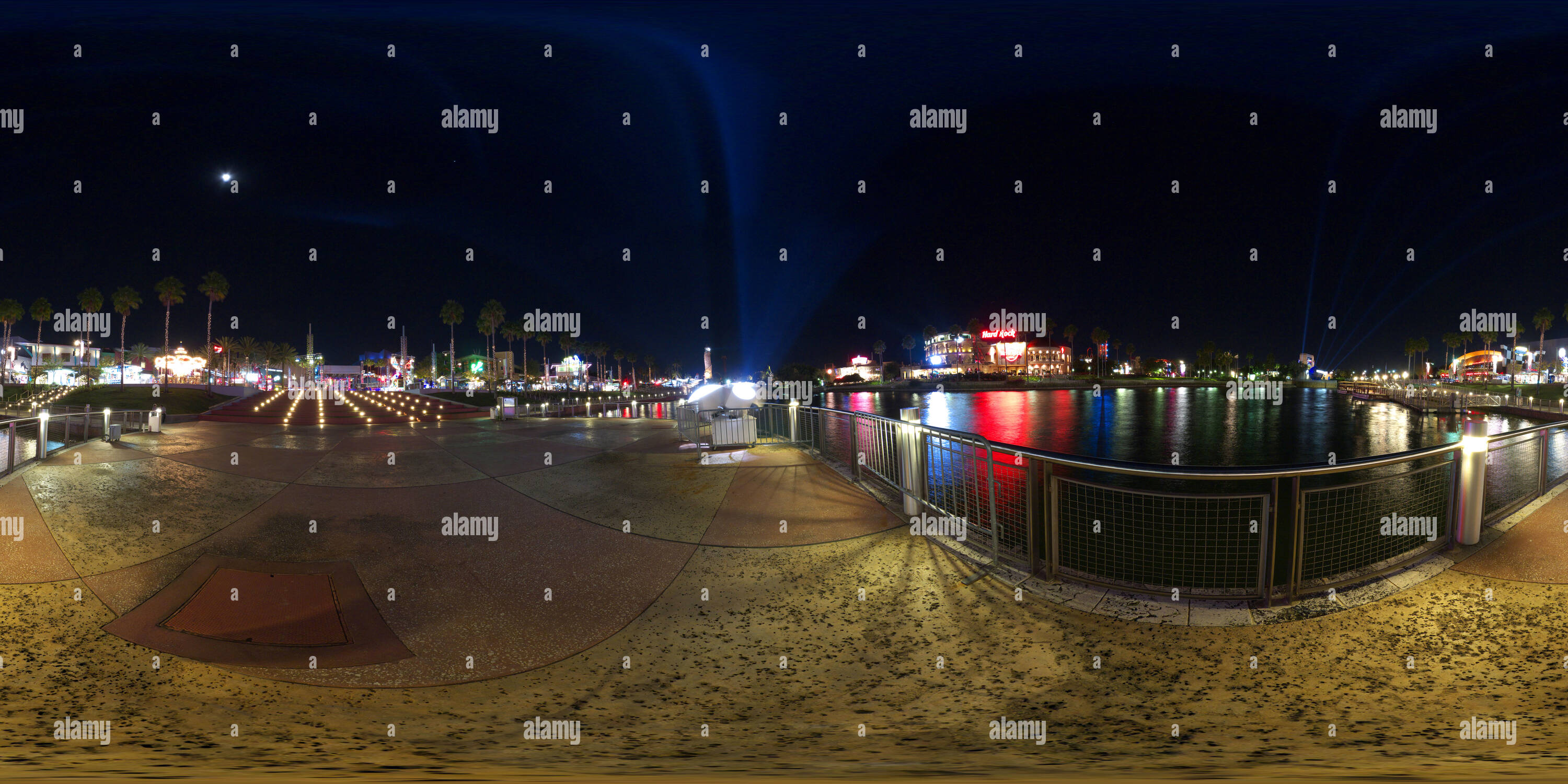 360° view of Night walk at Universal Studios - Alamy