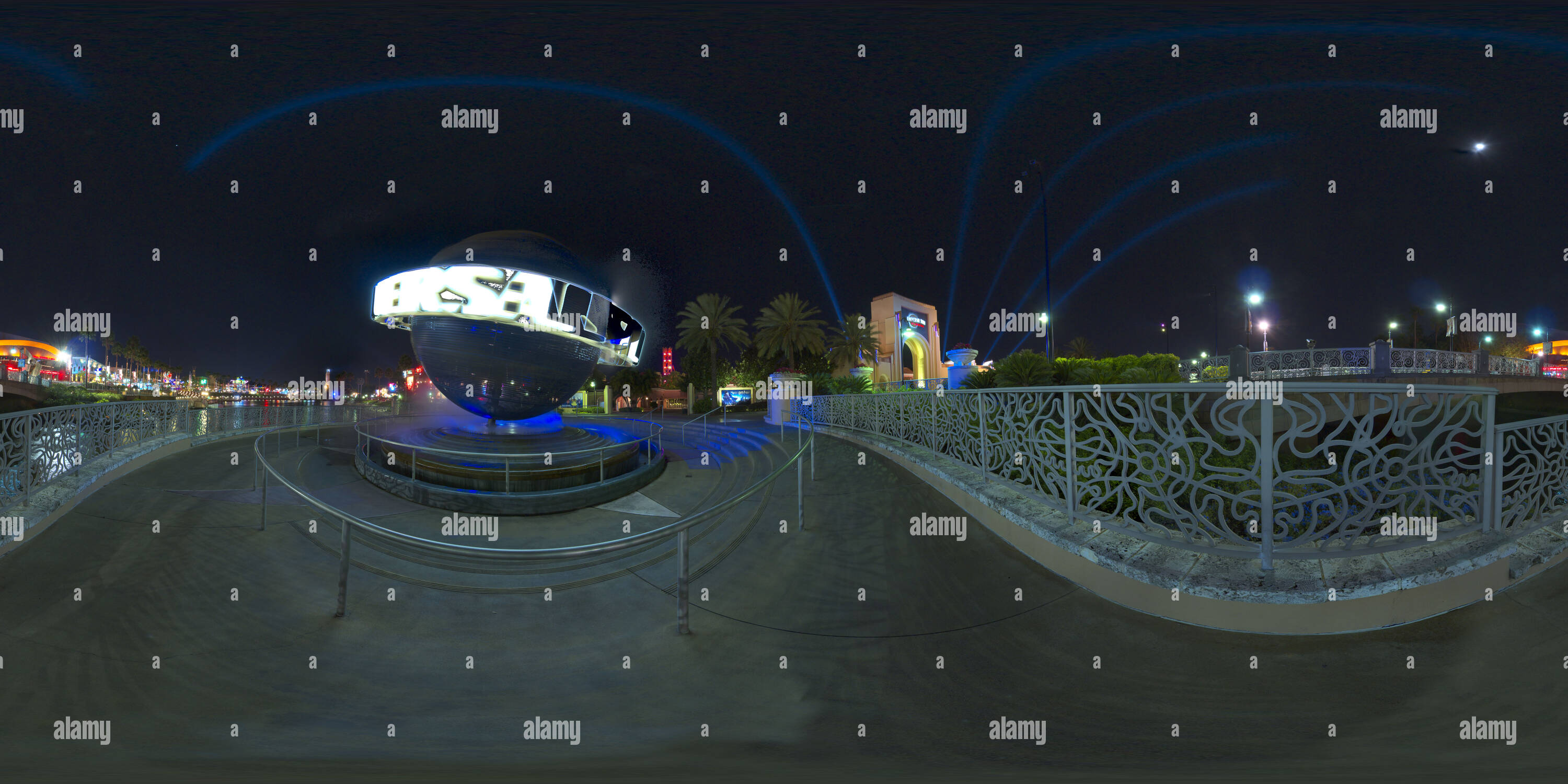 360° view of Universal Studios Globe - Alamy