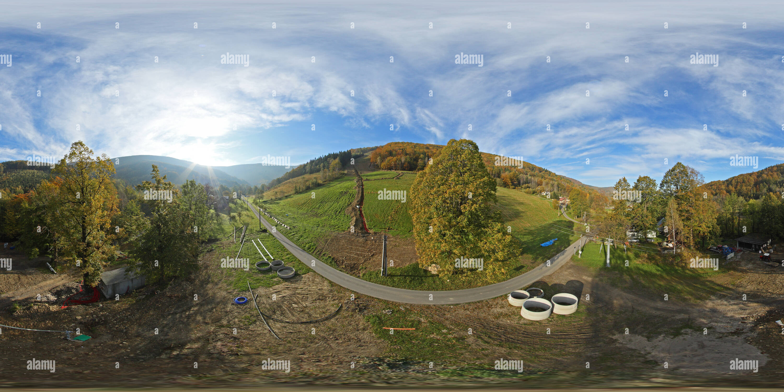 360° view of Obec Řeka - u velké sjezdovky - Alamy