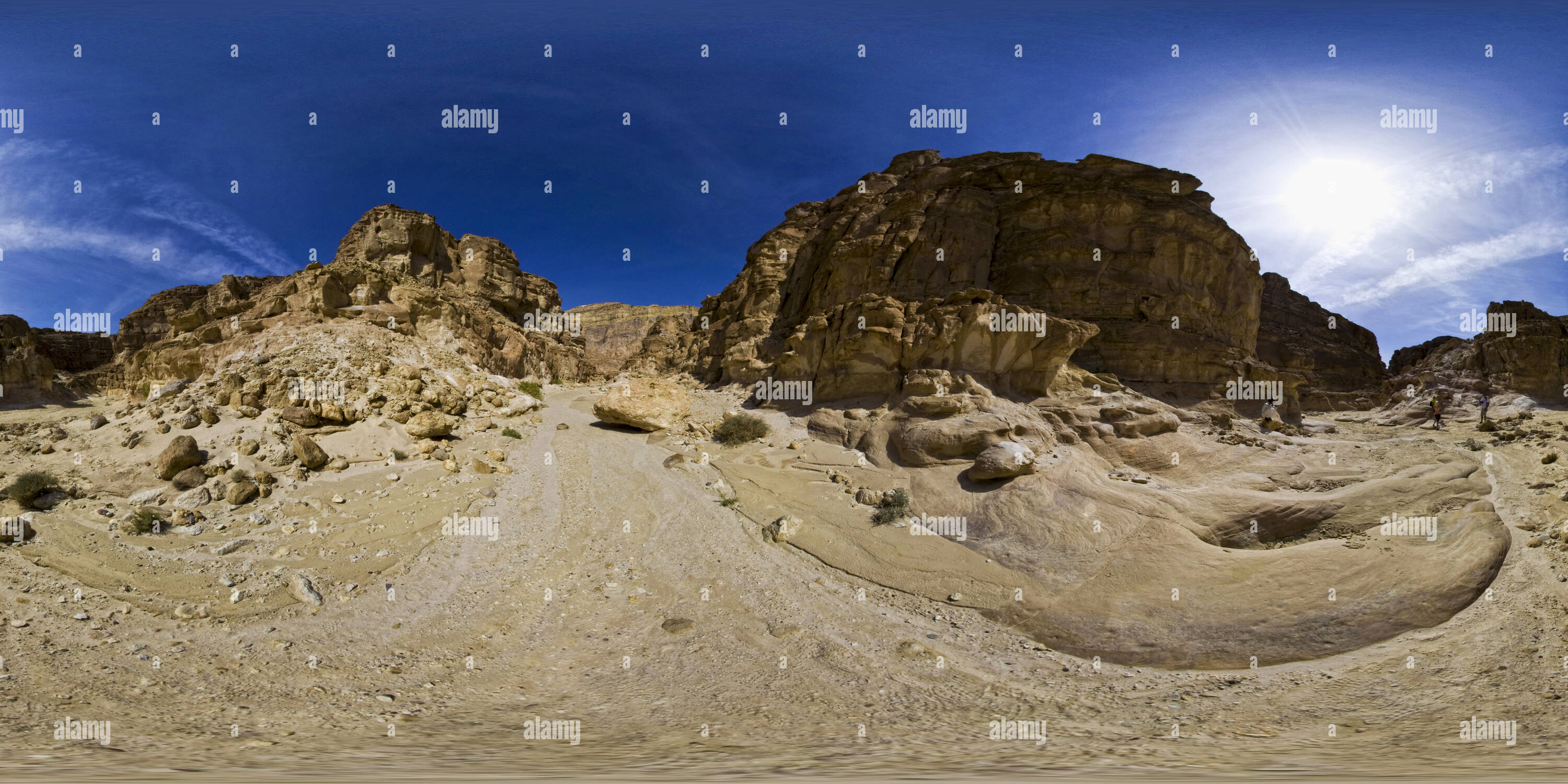 360° view of Colors of Sinai - Coloured Canyon - Alamy
