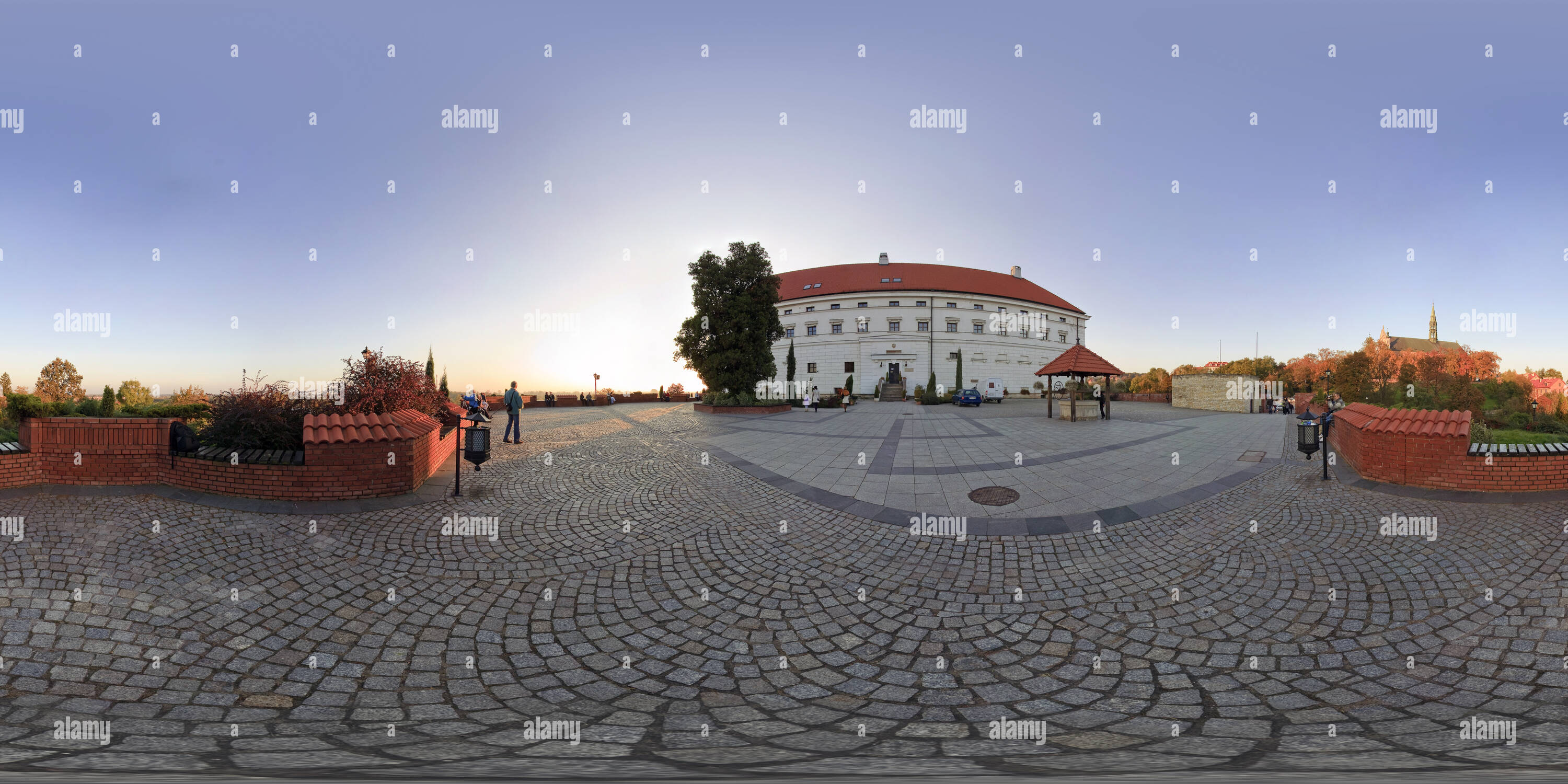 360° view of Sandomierz Royal Castle - Alamy