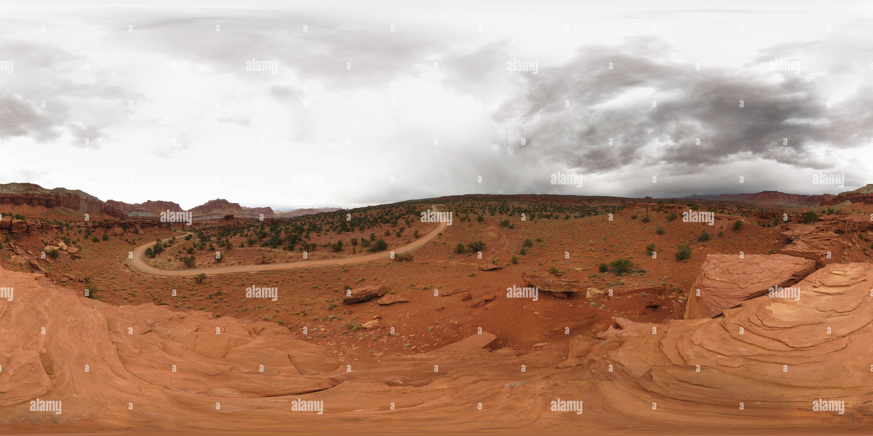 360° view of Panorama Point, Capitol Reef National Park, Utah - Alamy