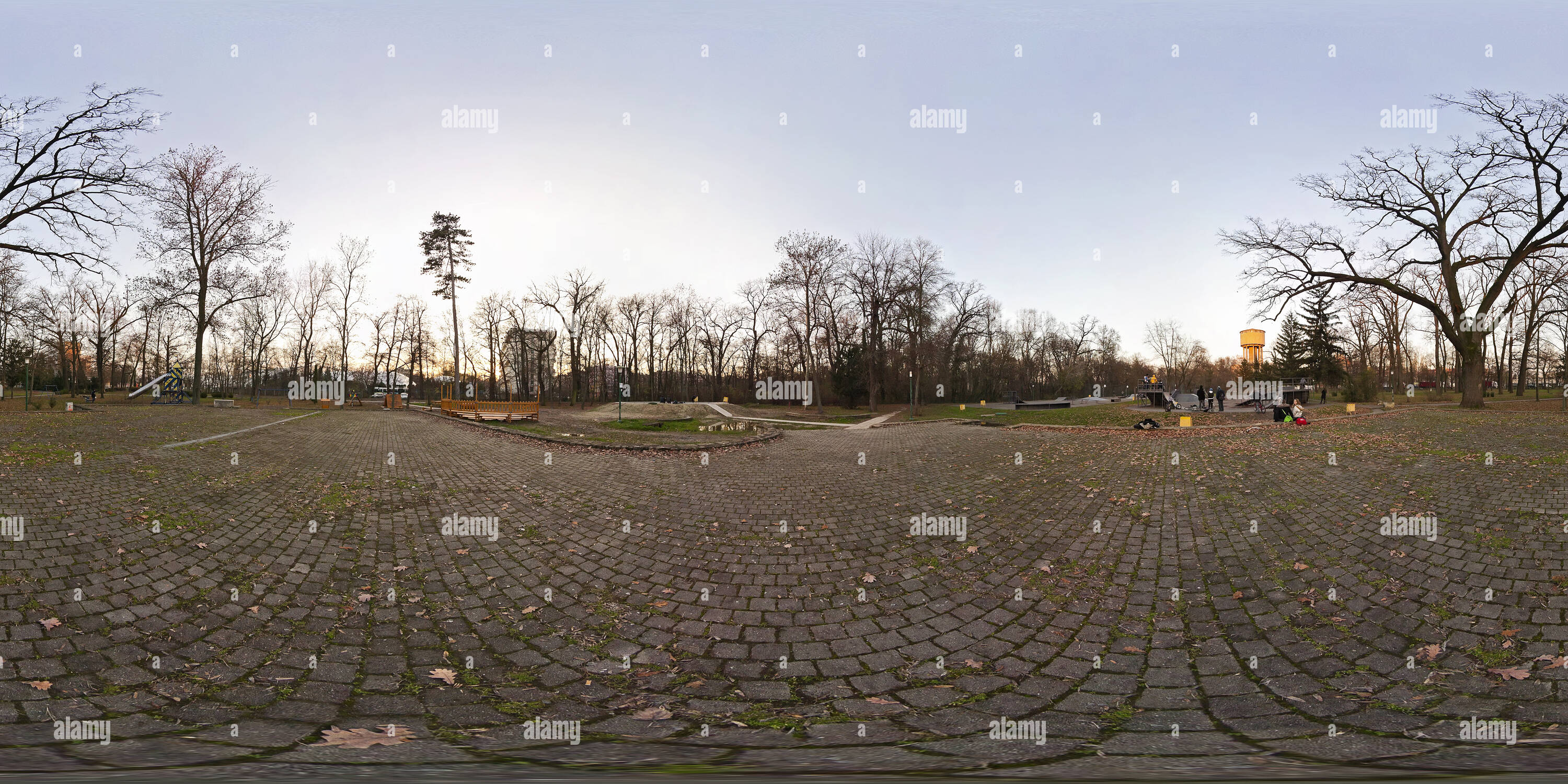 360° view of The garden of games - meeting point - Alamy